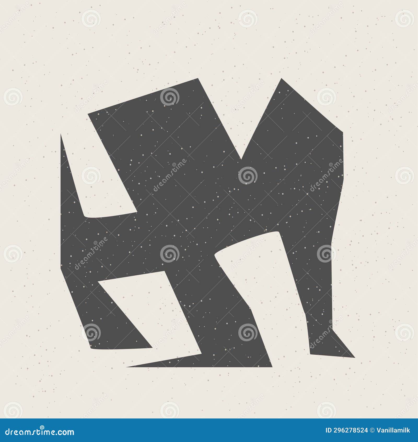 Abstract Application Shape Form Symbol Minimalist Poster Print Template ...