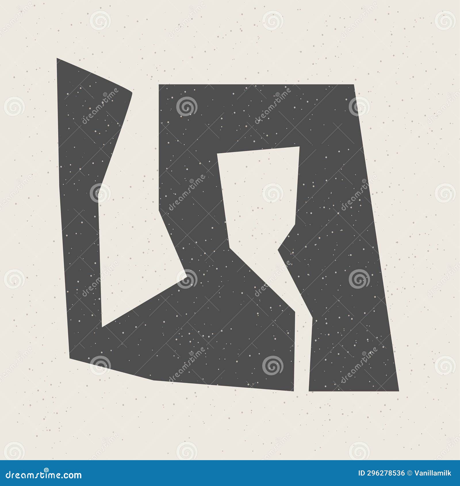 Abstract Application Shape Form Symbol Minimalist Poster Print Template ...