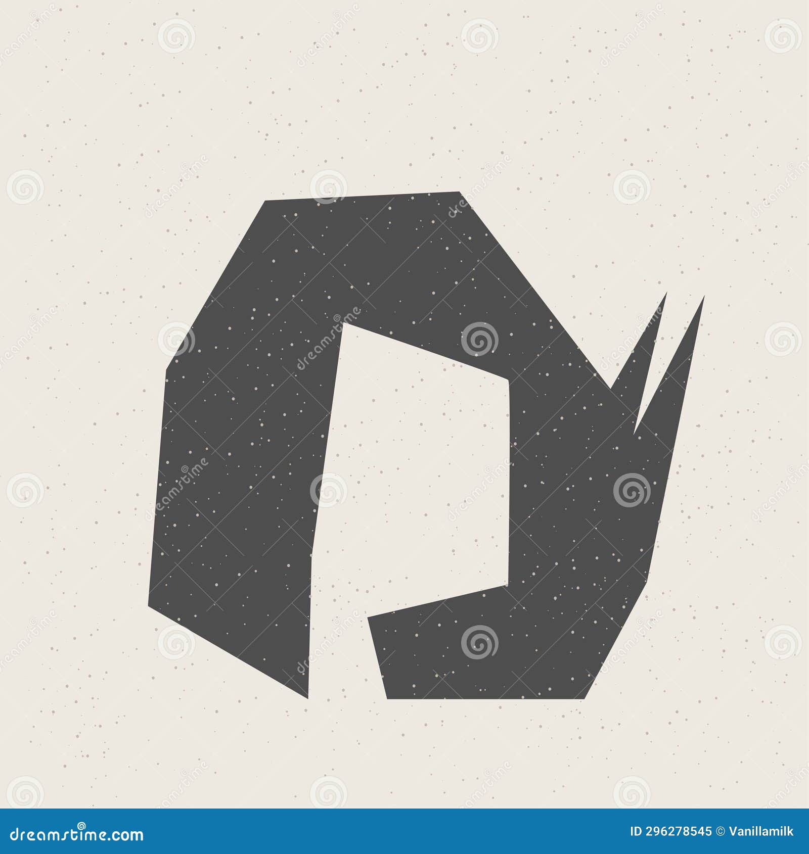 Abstract Application Shape Form Symbol Minimalist Poster Print Template ...