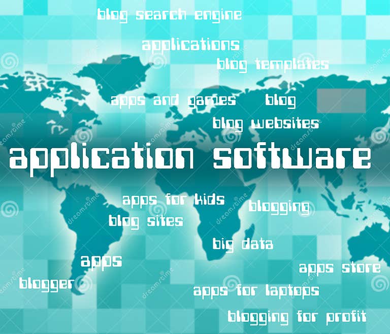 Application Software Shows Softwares Apps and Freeware Stock ...