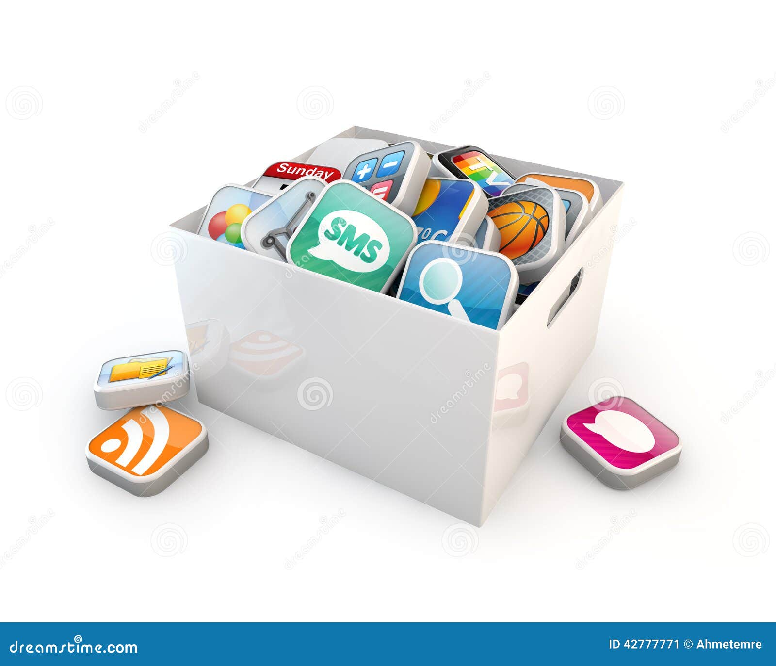 Application Software Storage Stock Illustration - Illustration of ...