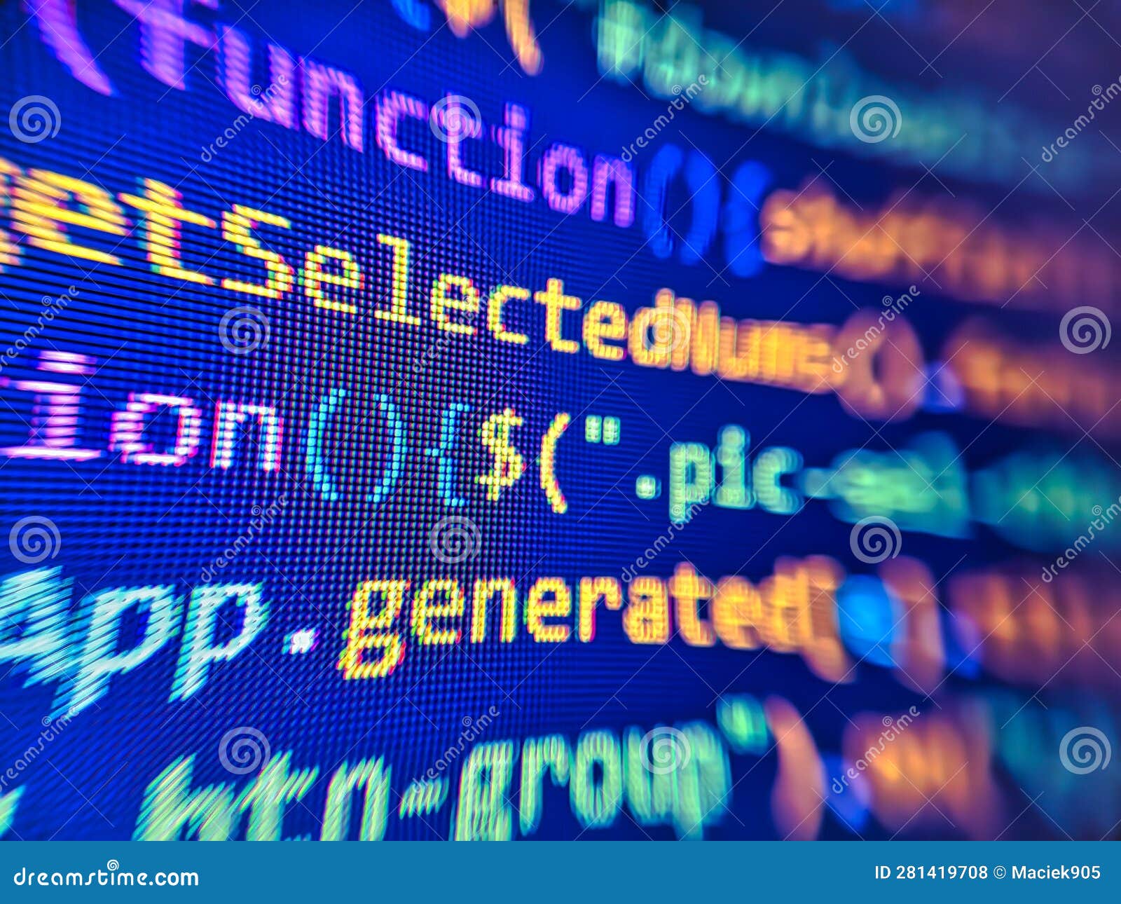 Application Web Source Code On Monitor Writing Programming Code On Laptop Information