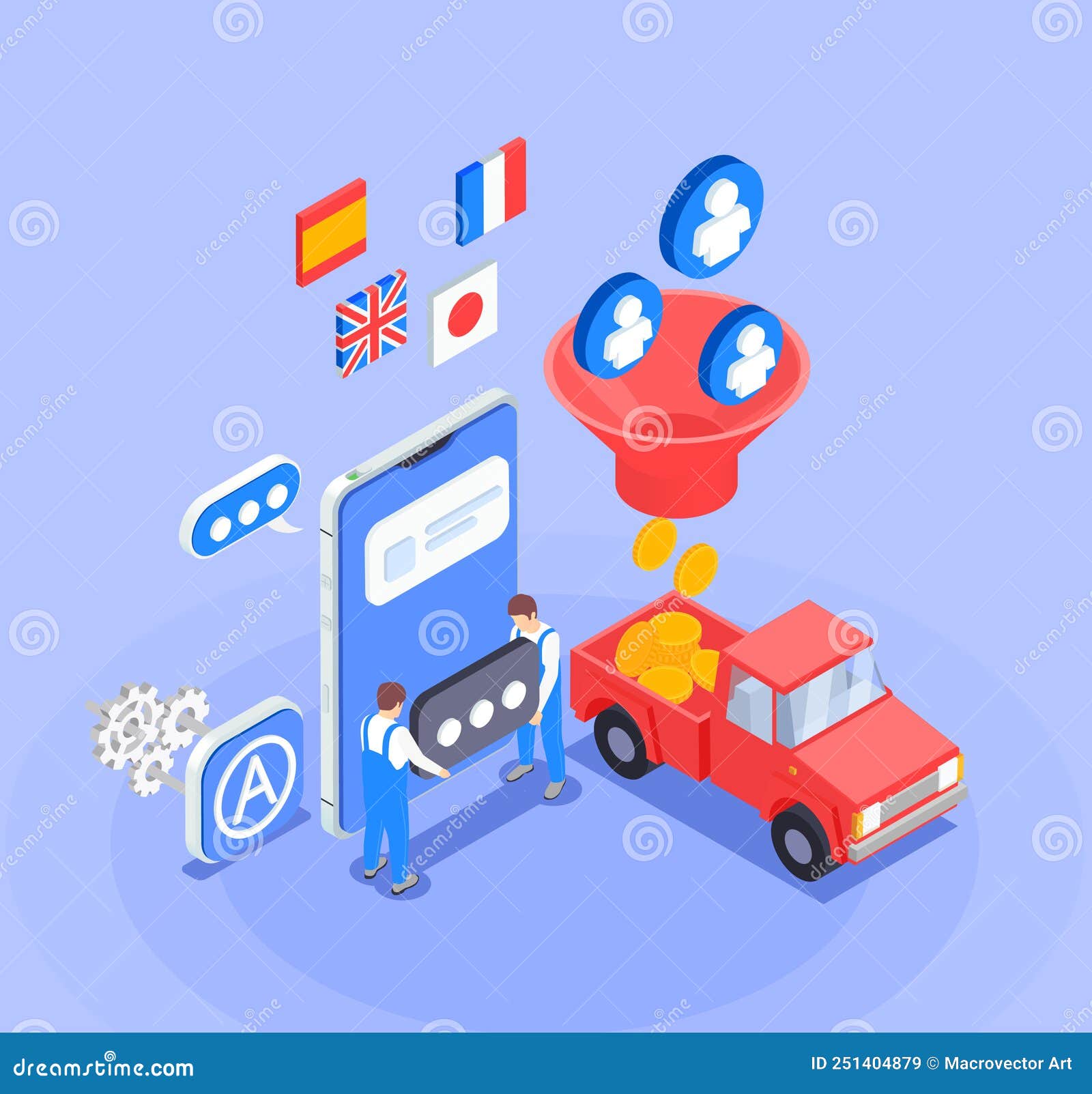 Application Store Optimization Stock Vector - Illustration of ...