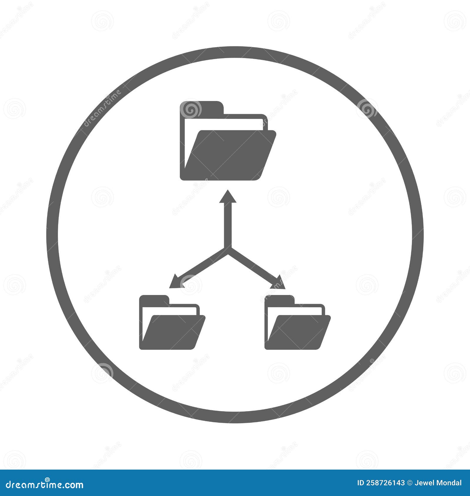 Application Structure, Folder, Folder Structure Icon. Gray Vector ...