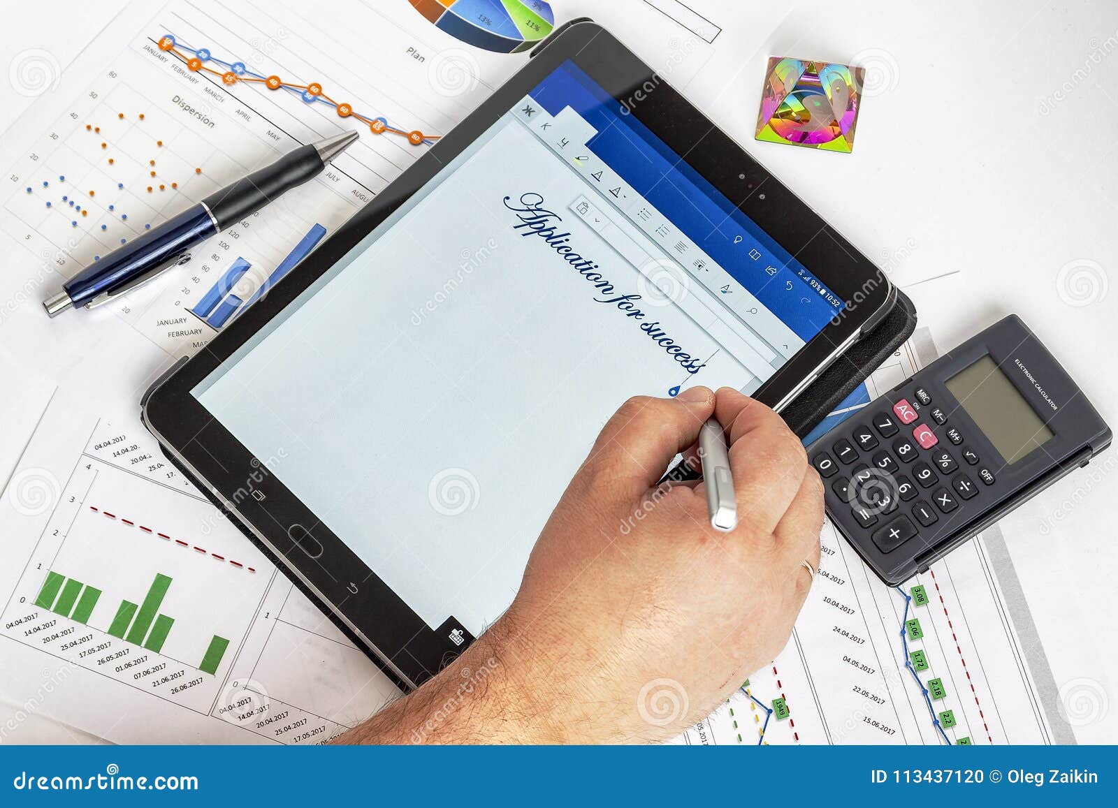 Application for success stock photo. Image of lady, network - 113437120