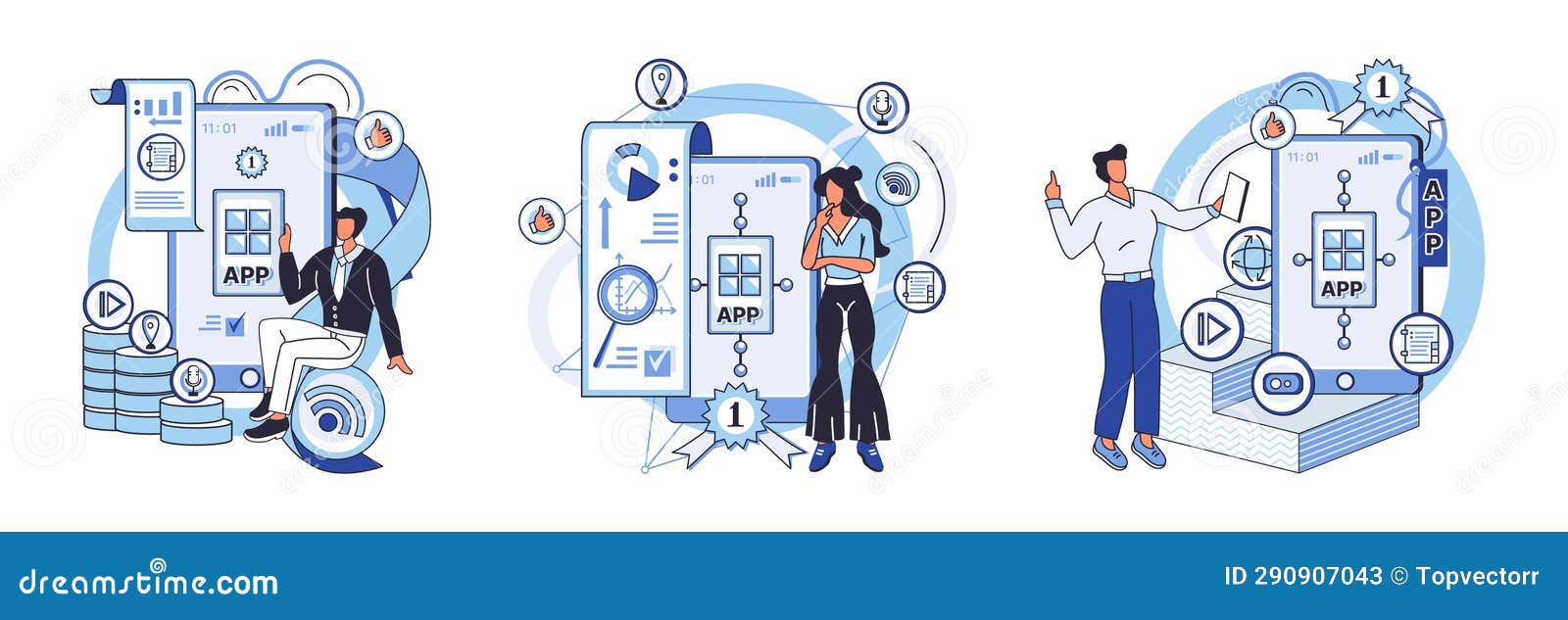 Application Testing Metaphor Vector App Test Boot Camp Training For App Before It Gets