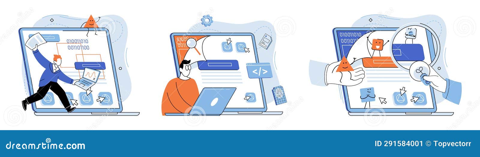 Application Testing Metaphor Vector App Test Endurance Test For Evaluating Apps Resilience 8867