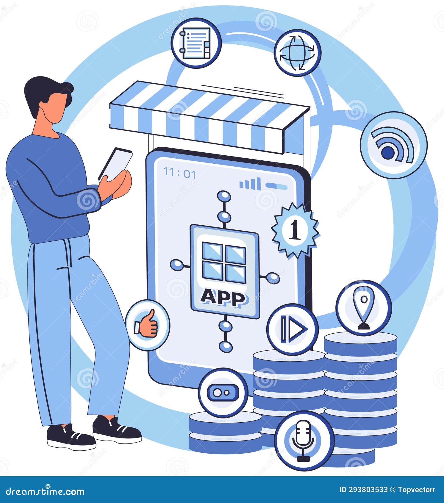Application Testing Metaphor Vector App Test Stress Test For Gauging Apps Robustness Software