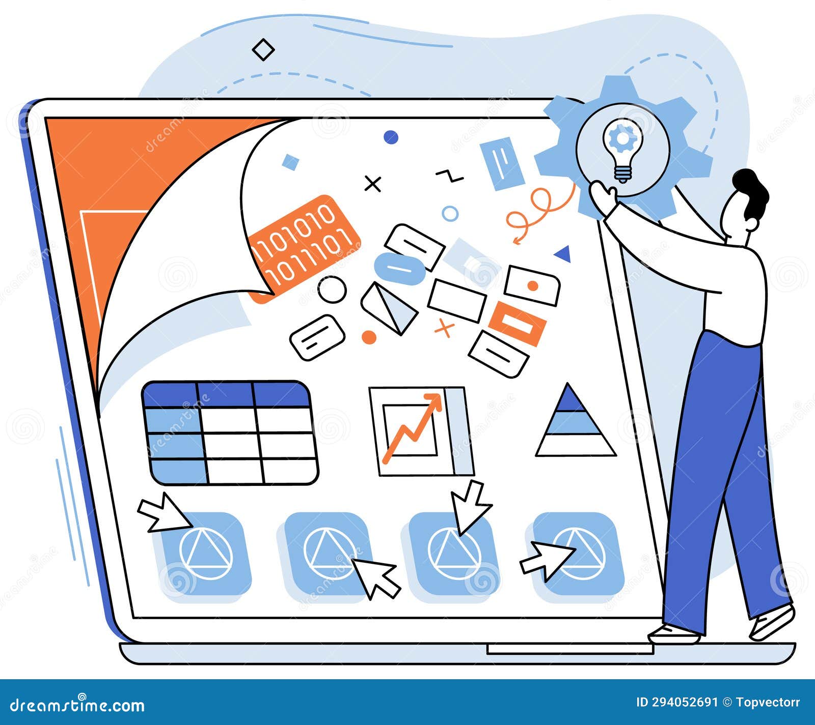 Application Testing Metaphor Vector App Test Testing Ground For New