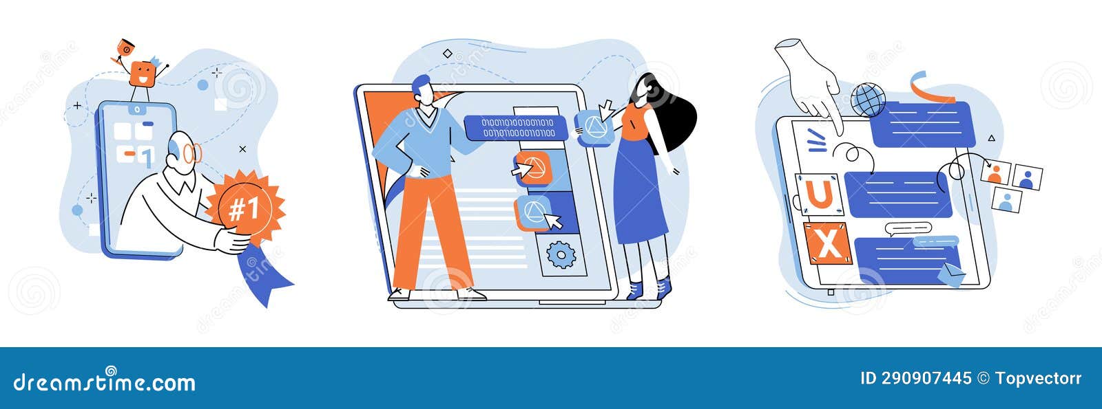 Application Testing Metaphor Vector Application Testing Detector