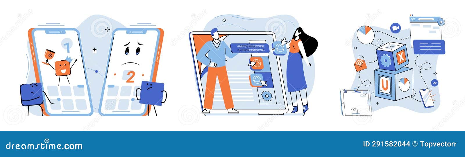 Application Testing Metaphor Vector Application Testing Diagnostic Procedure For Softwares