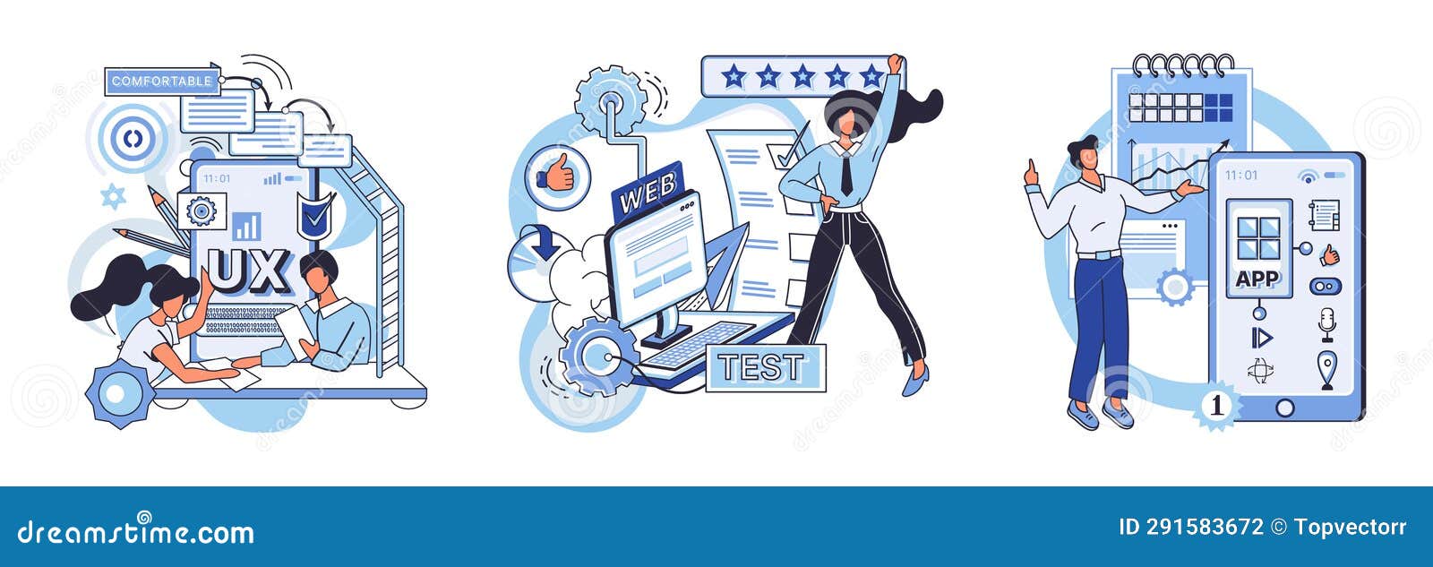 Application Testing Metaphor Vector Software Testing Debug Tool That Keeps Software