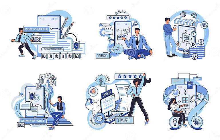 Application Testing Metaphor. Vector. Software Testing, Examination ...