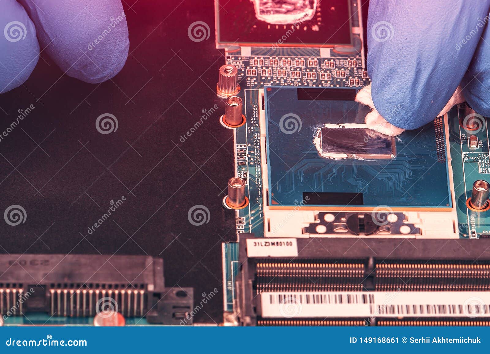 Application of Thermal Paste on the Laptop Processor Chip for High ...