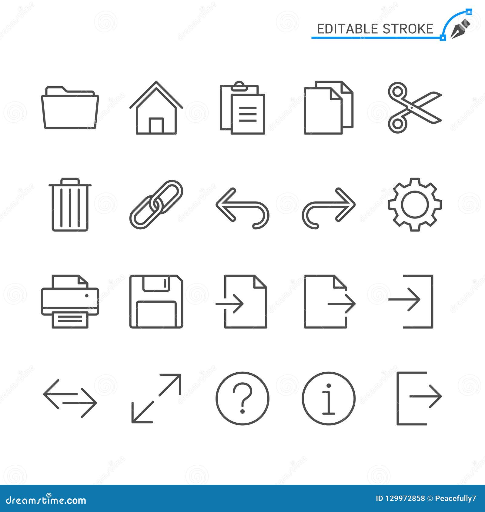 Application Toolbar Icons Light And Dark Theme Cartoon Vector ...
