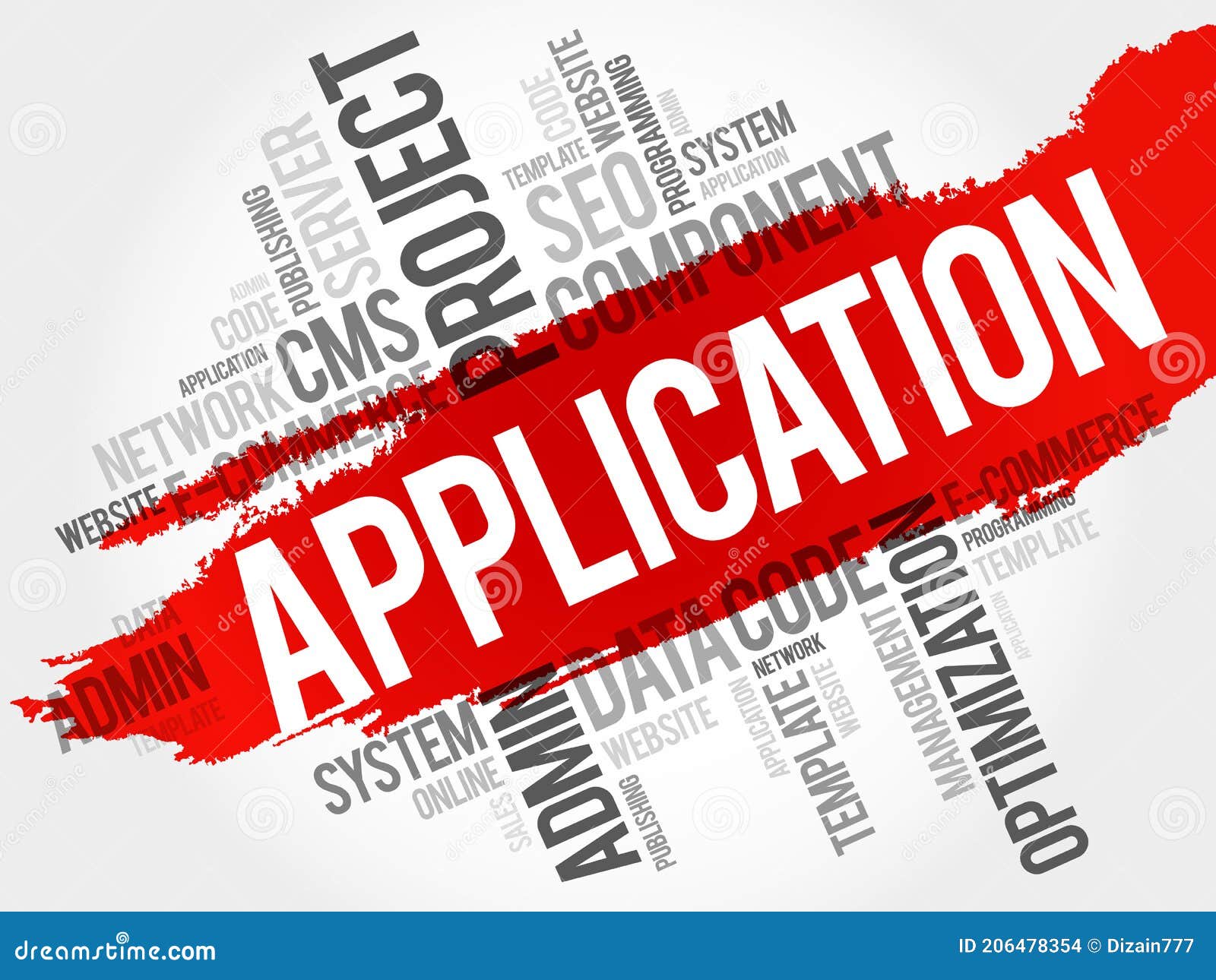 Application word cloud stock illustration. Illustration of business ...