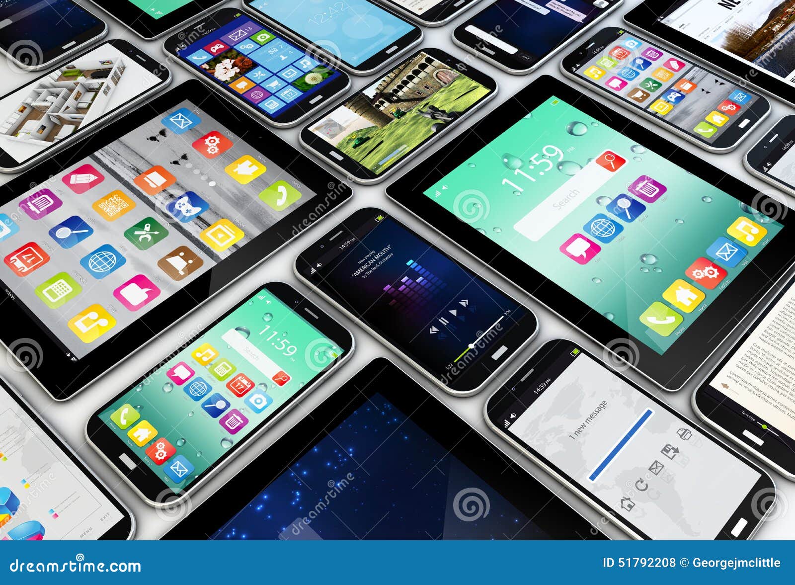 Applications concept stock illustration. Illustration of apps - 51792208
