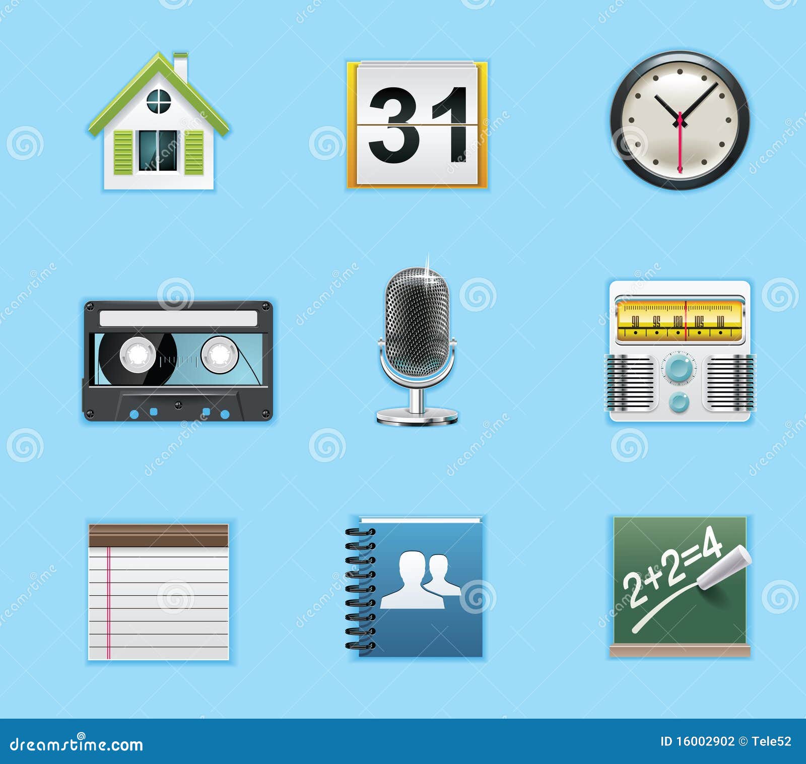 Applications and Services Icons Stock Vector - Illustration of ...