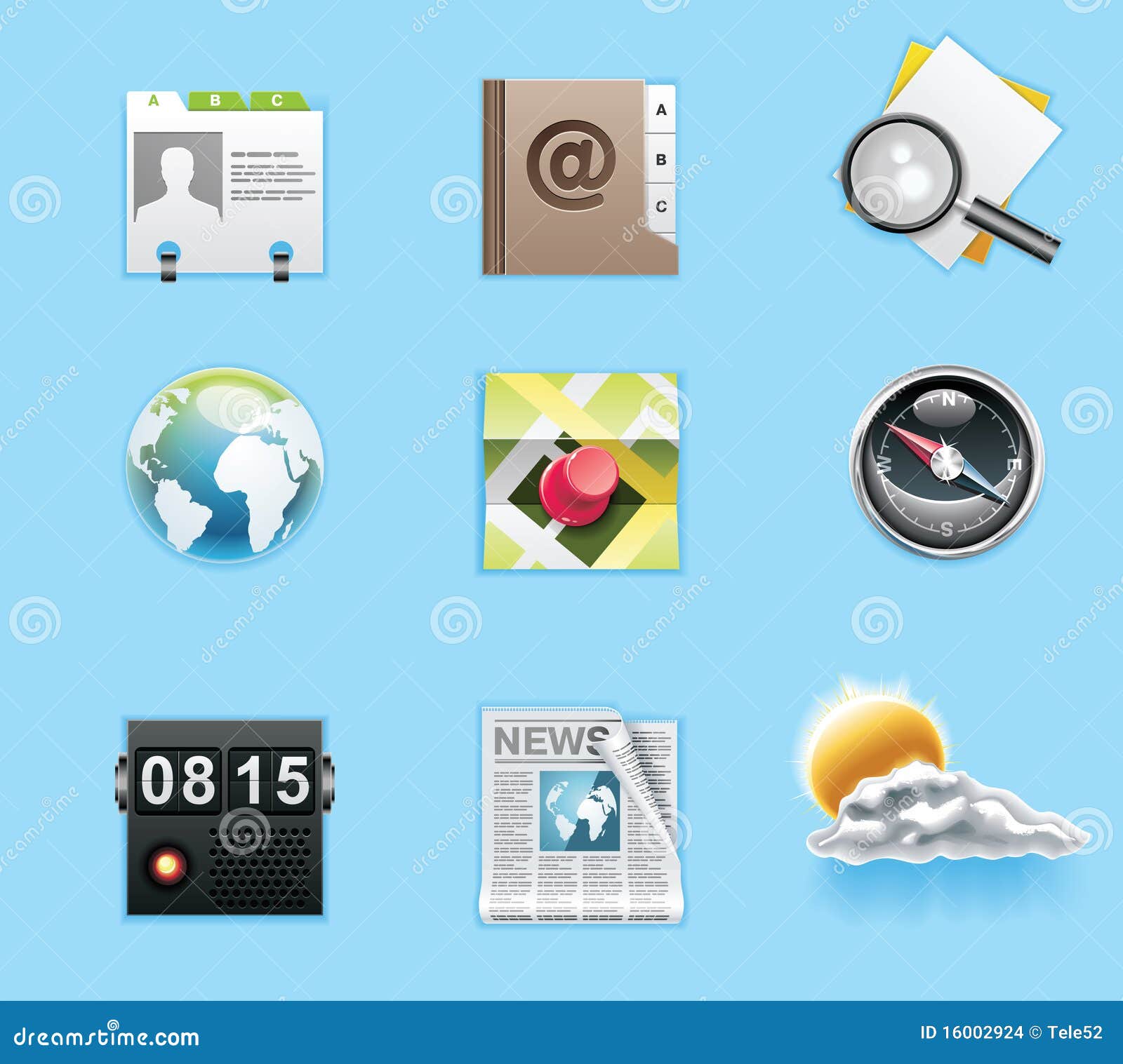 Applications and Services Icons Stock Vector - Illustration of ...