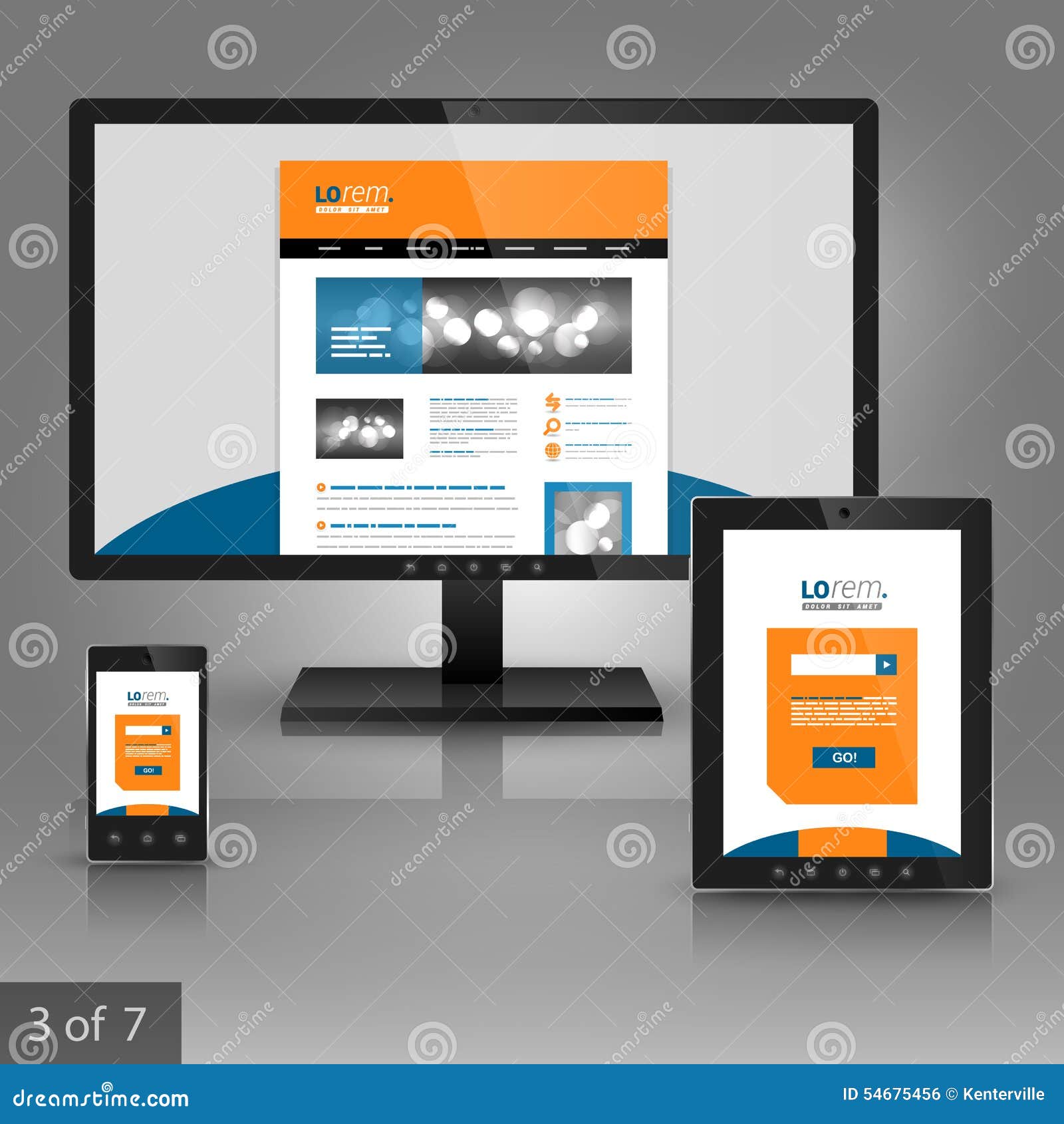 Applications Template Design Stock Vector - Illustration of company ...