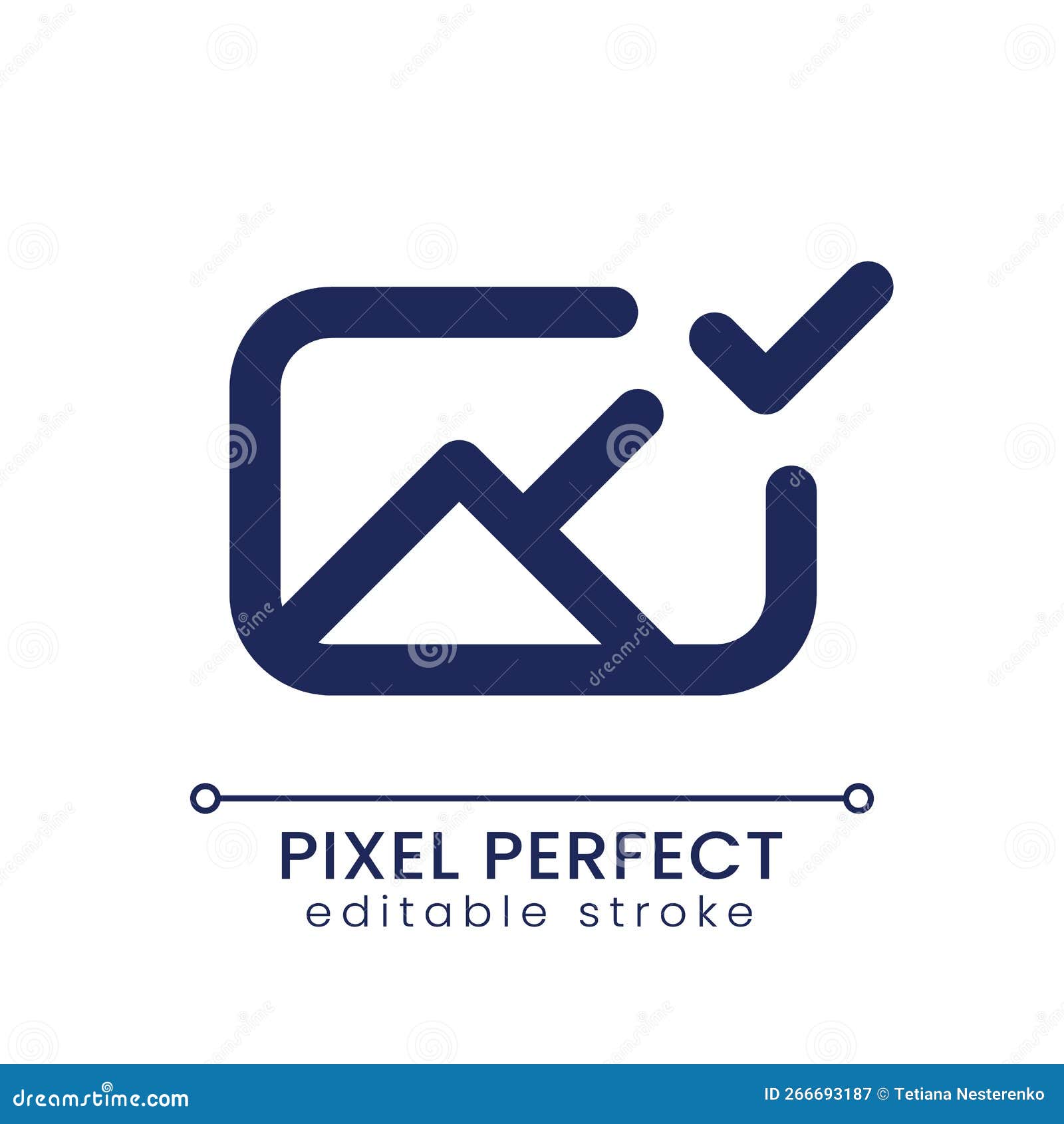 Applied Photo File Pixel Perfect Linear Ui Icon Stock Vector ...