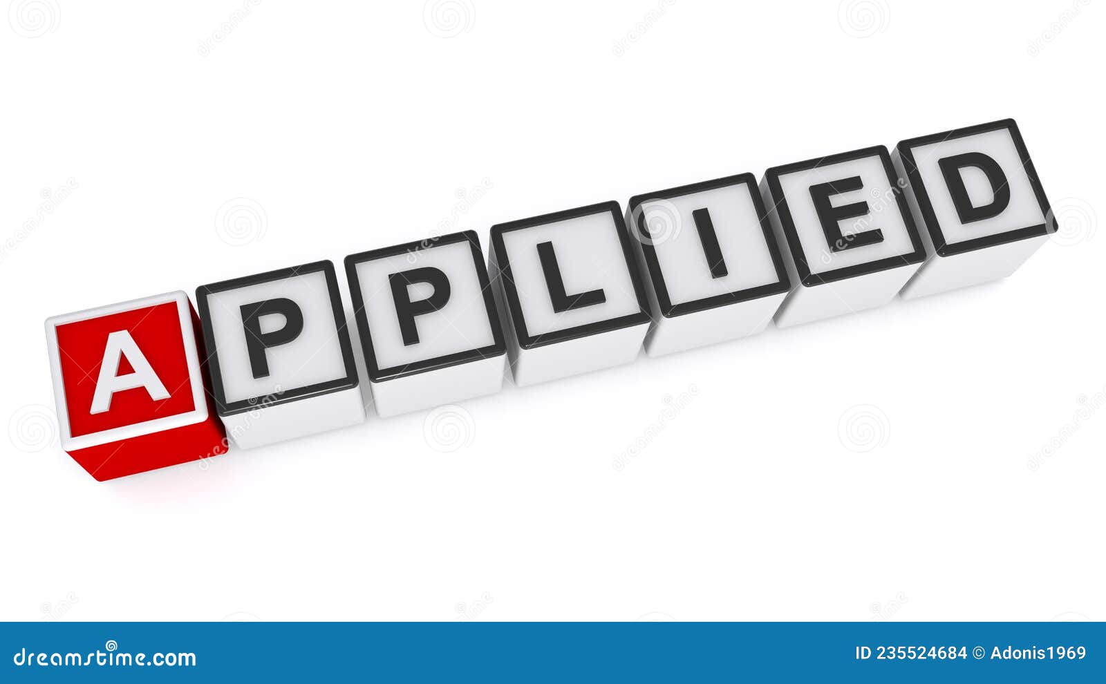 Applied Word Block On White Stock Photo | CartoonDealer.com #235524684
