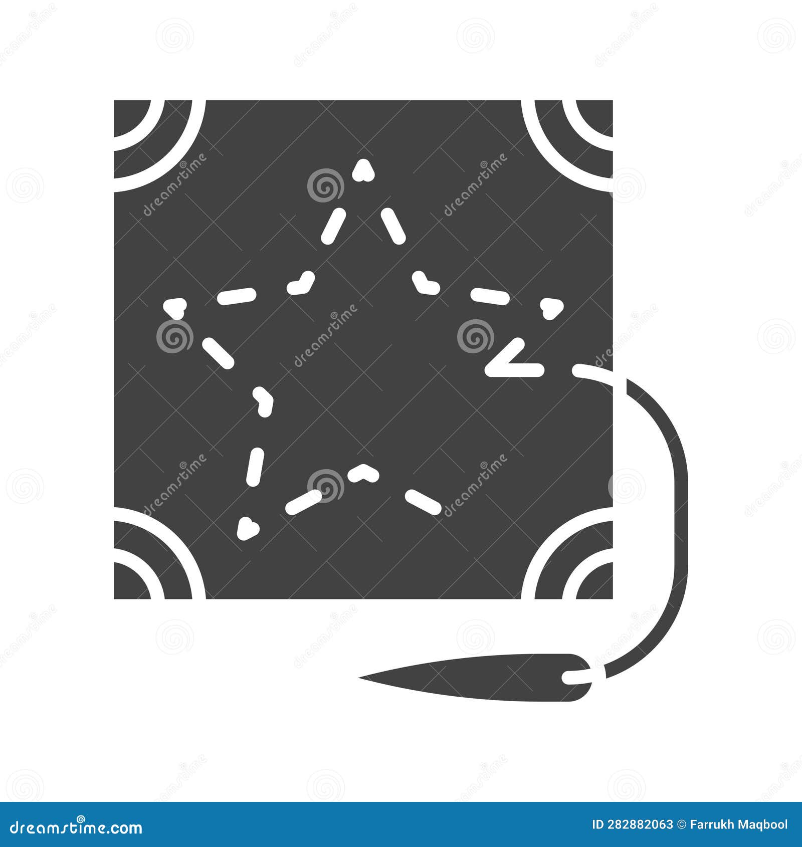 Applique Icon Image. stock vector. Illustration of isolated - 282882063
