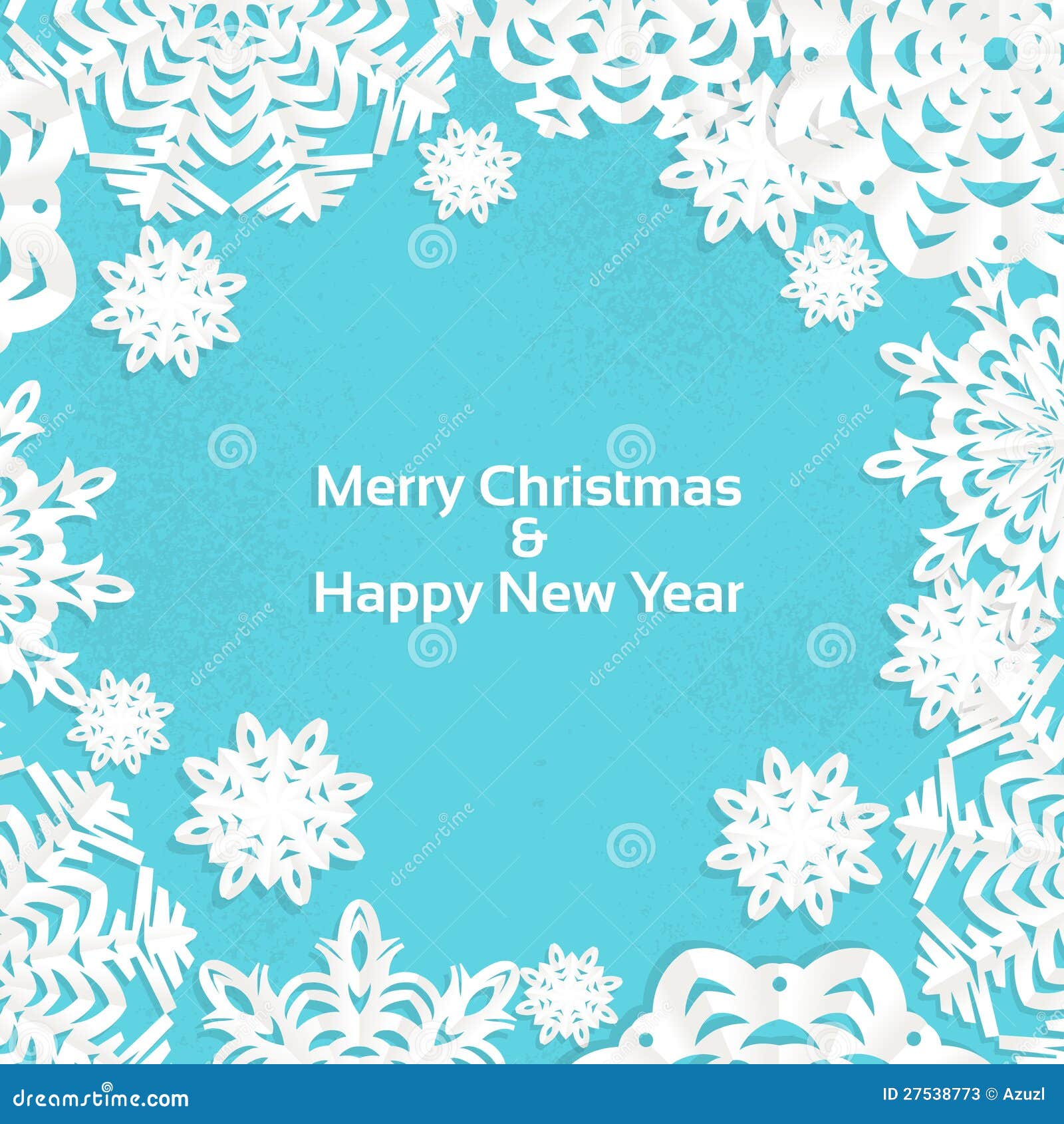 Applique Snowflake Christmas Frame for Your Text Stock Vector ...