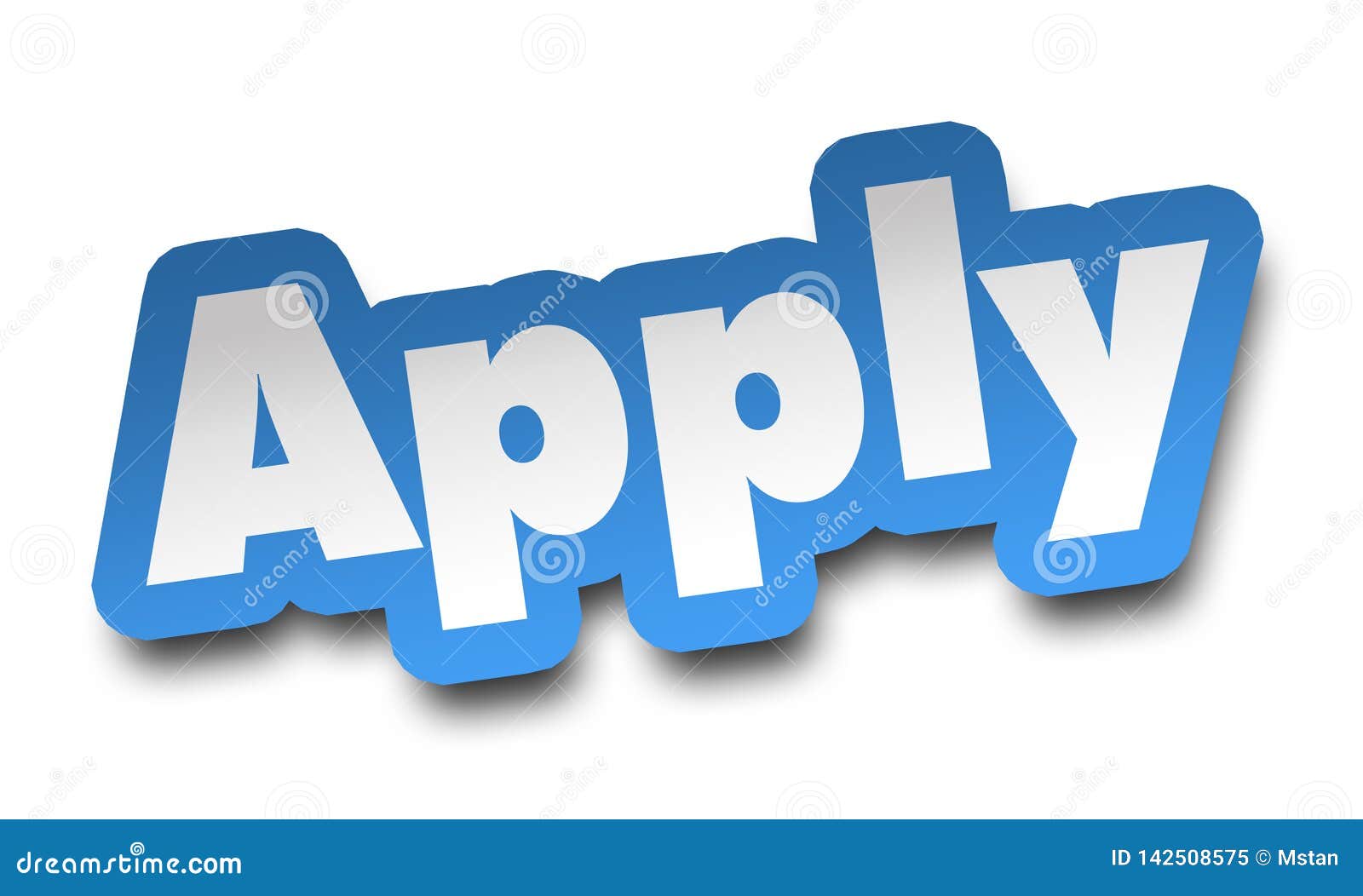 Apply Concept 3d Illustration Isolated Stock Illustration ...