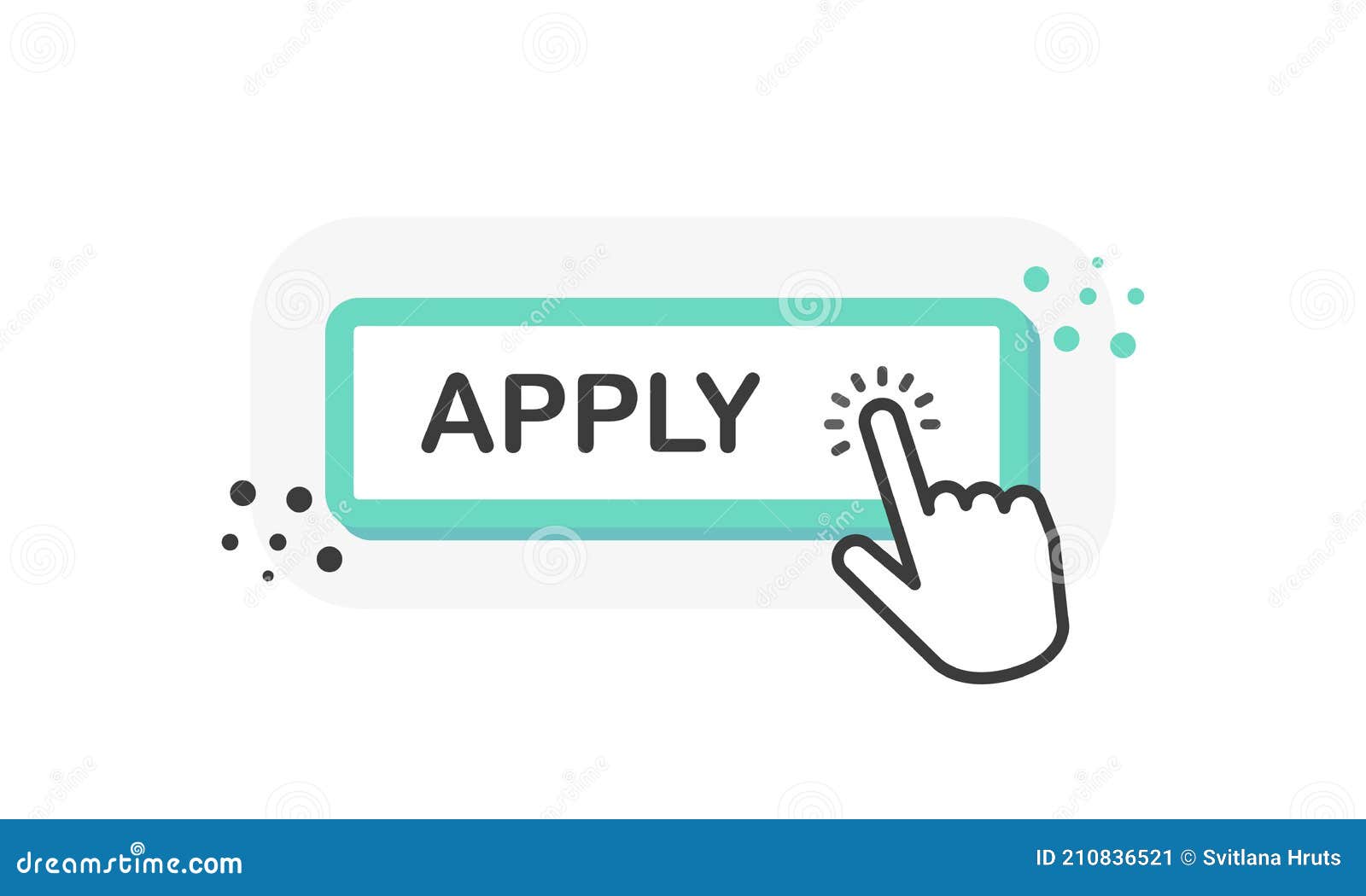 Apply Green Vector Icon.Click Icons With Hand Cursors Premium Vector ...