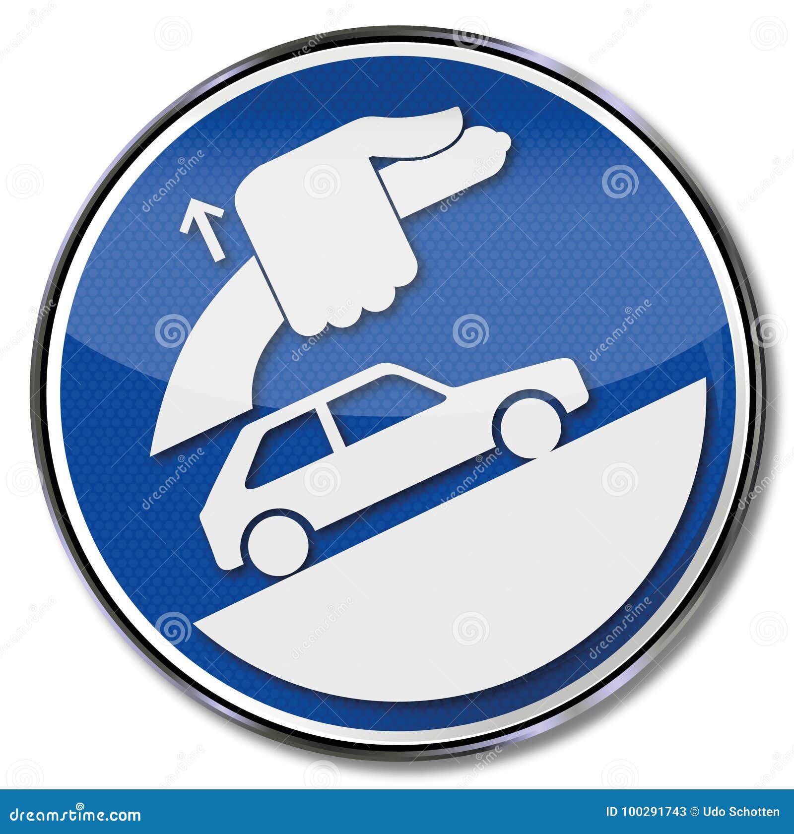 Always Apply Handbrake and Lock the Car Stock Vector - Illustration of ...