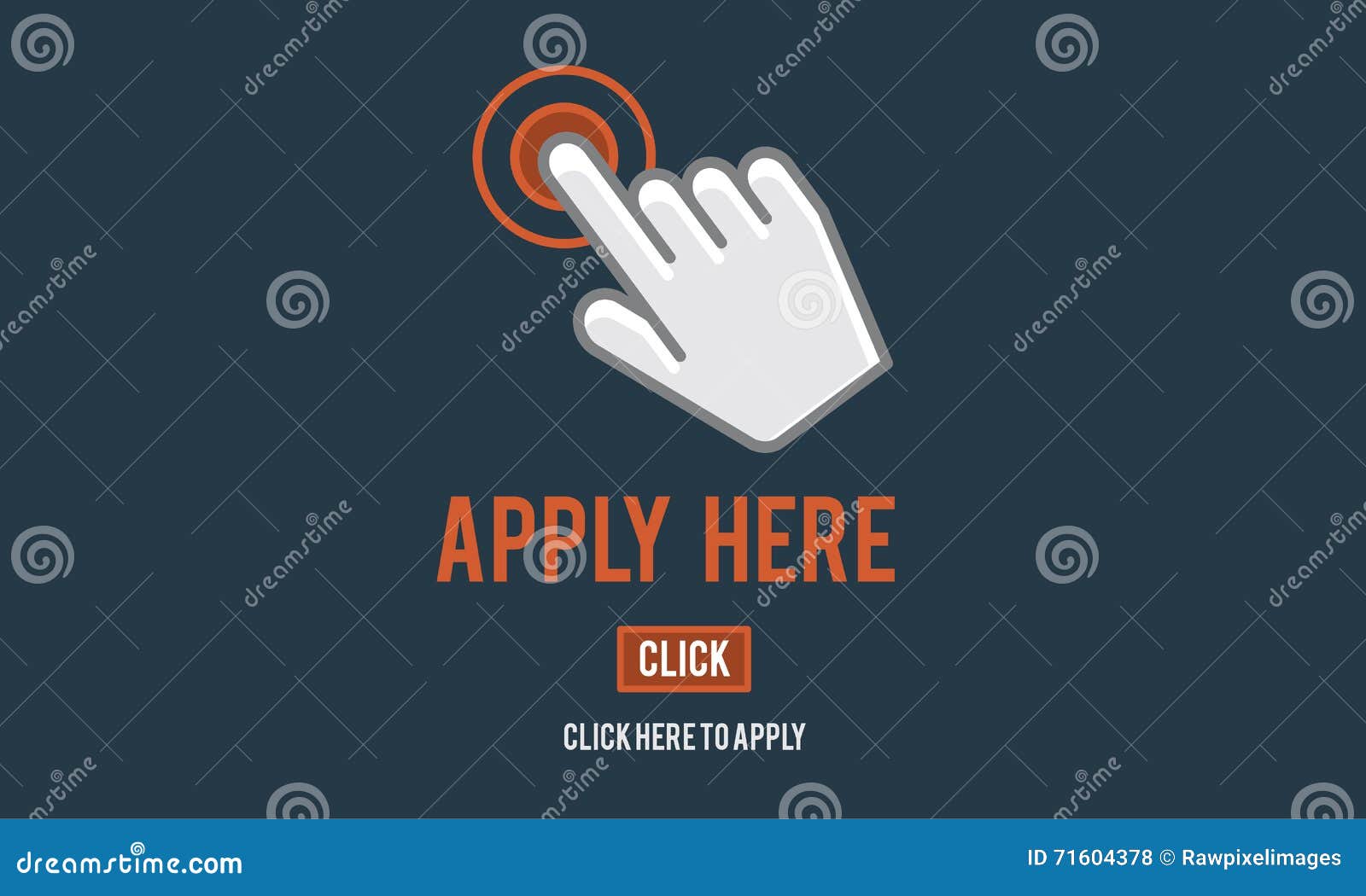 Apply Here Apply Online Job Concept Stock Illustration - Illustration ...