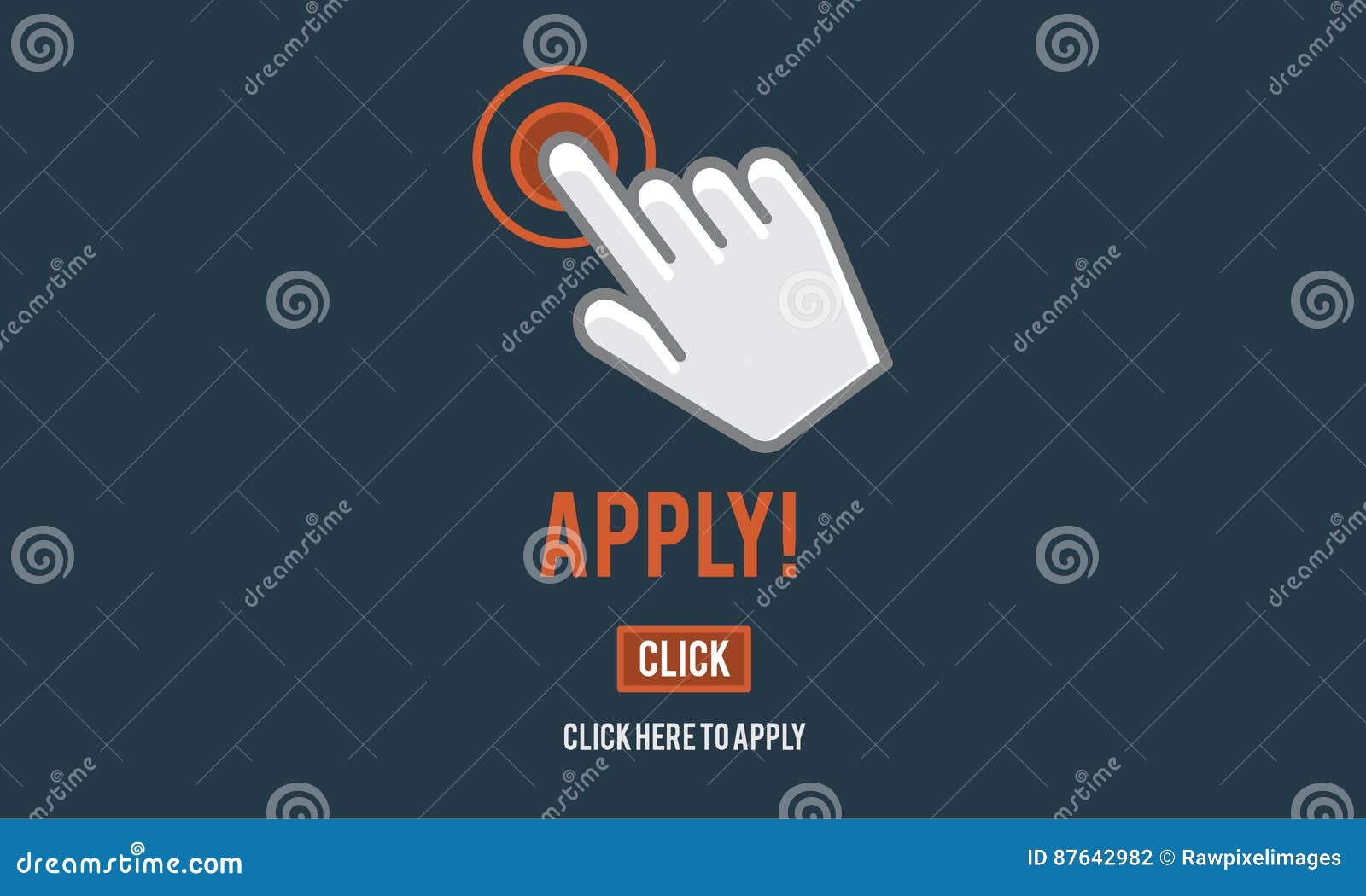 Apply Here Apply Online Job Concept Stock Illustration - Illustration ...