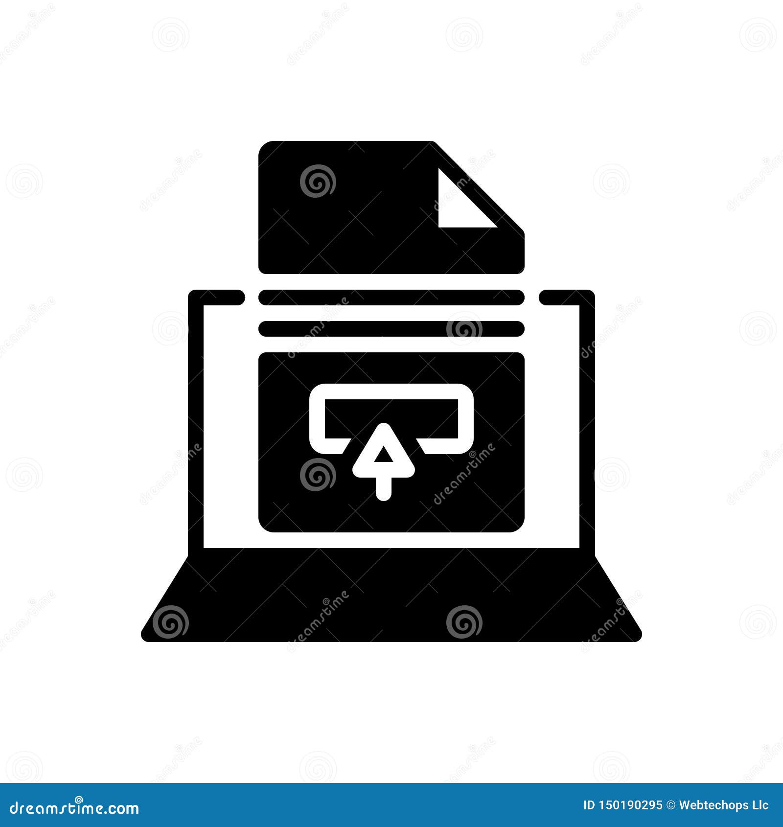 Black Solid Icon for Apply, Enforce and Submit Stock Vector ...
