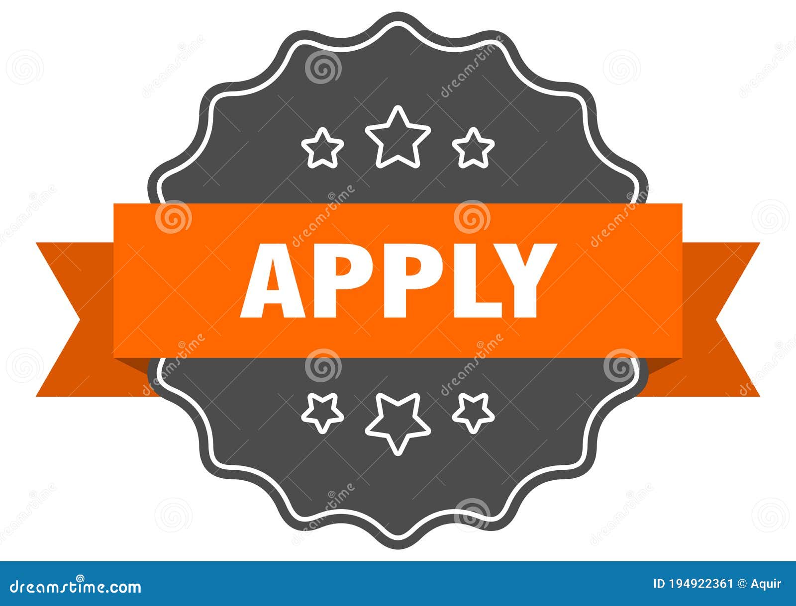 Apply Label. Apply Isolated Seal. Sticker. Sign Stock Vector ...