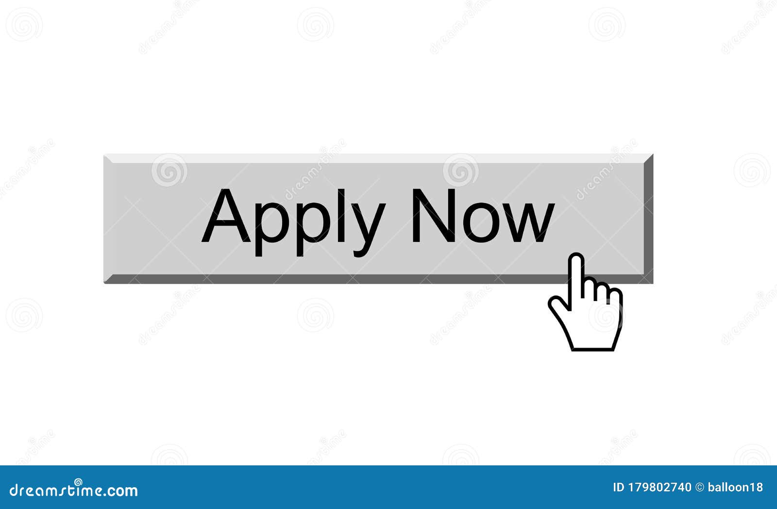 Apply now button click stock illustration. Illustration of confirmed ...