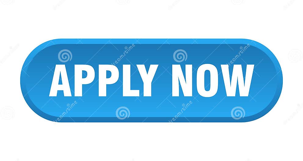 Apply Now Button. Rounded Sign on White Background Stock Vector ...