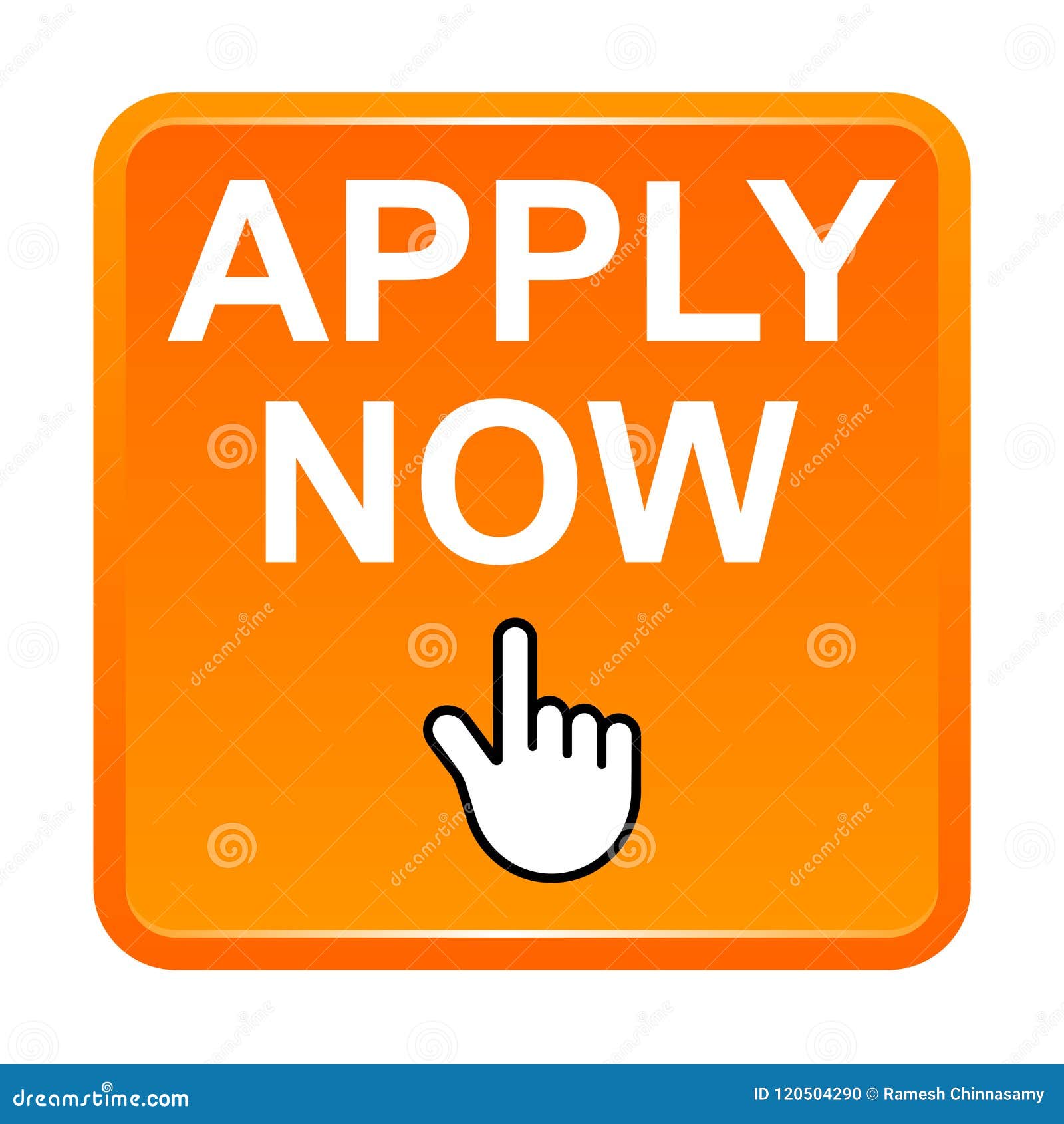 Apply now button stock vector. Illustration of click - 120504290