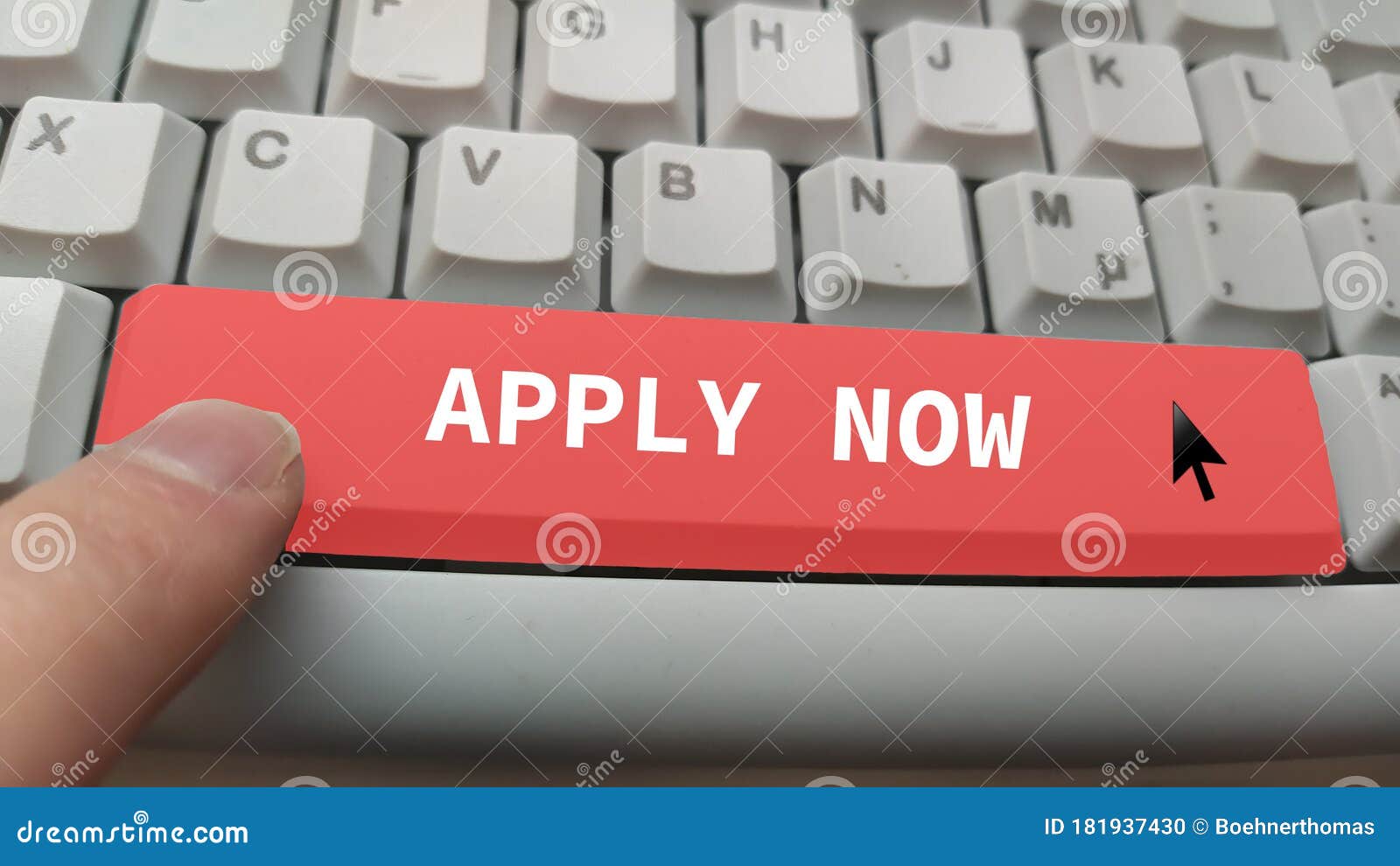 Apply Now on Red Button of a Keyboard Stock Photo - Image of caution ...