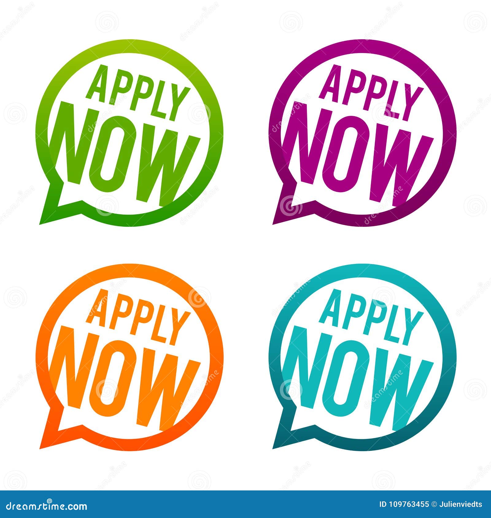 Apply Now Round Buttons. Circle Eps10 Vector. Stock Vector ...