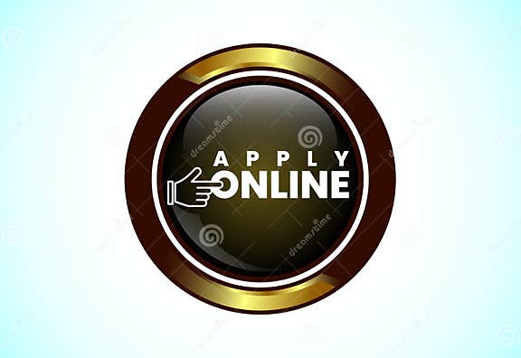 Apply Online Button, Suitable for Mobile App, and Website UI Design ...