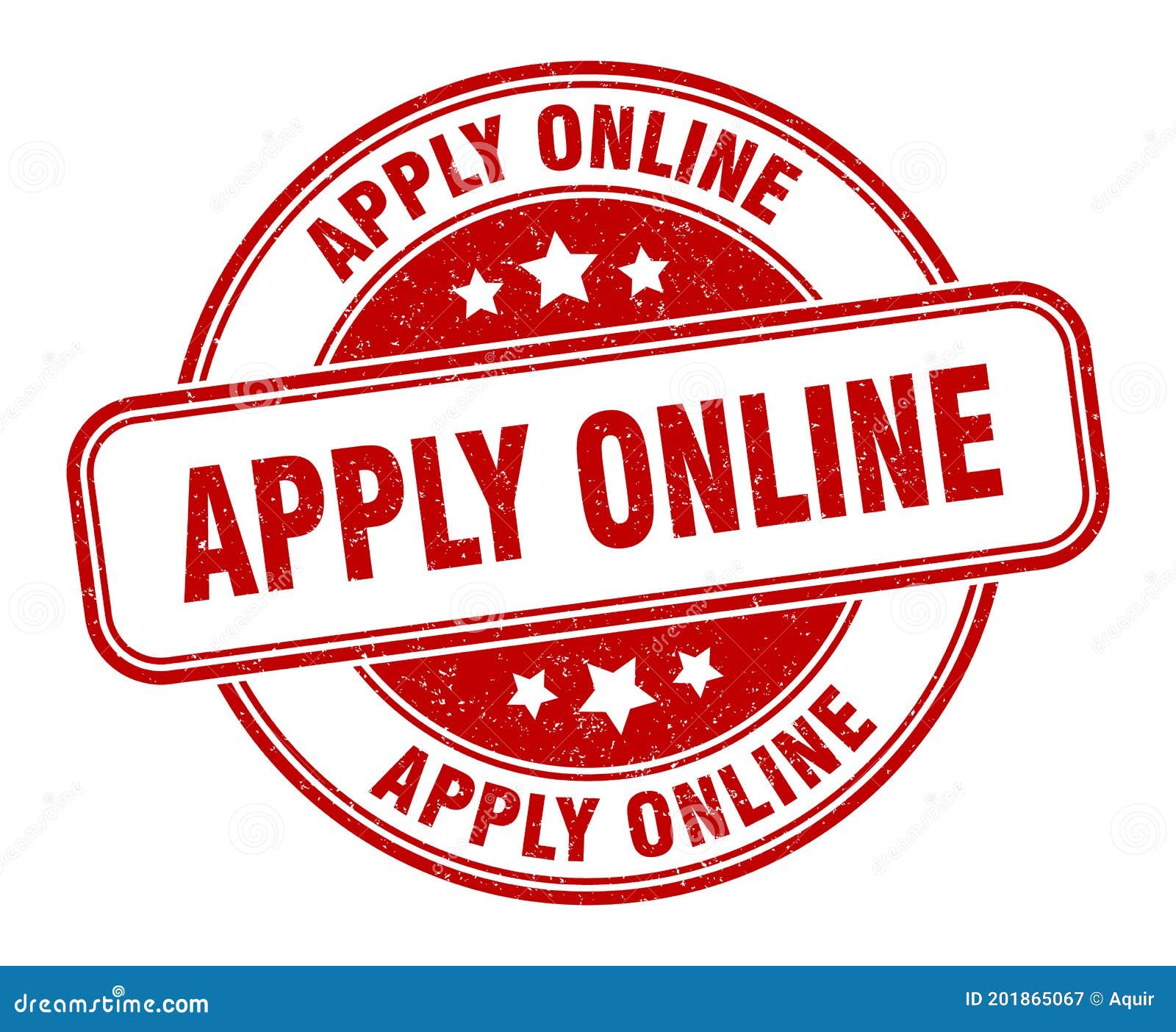 Apply Online Stamp. Apply Online Label. Round Grunge Sign Stock Vector ...