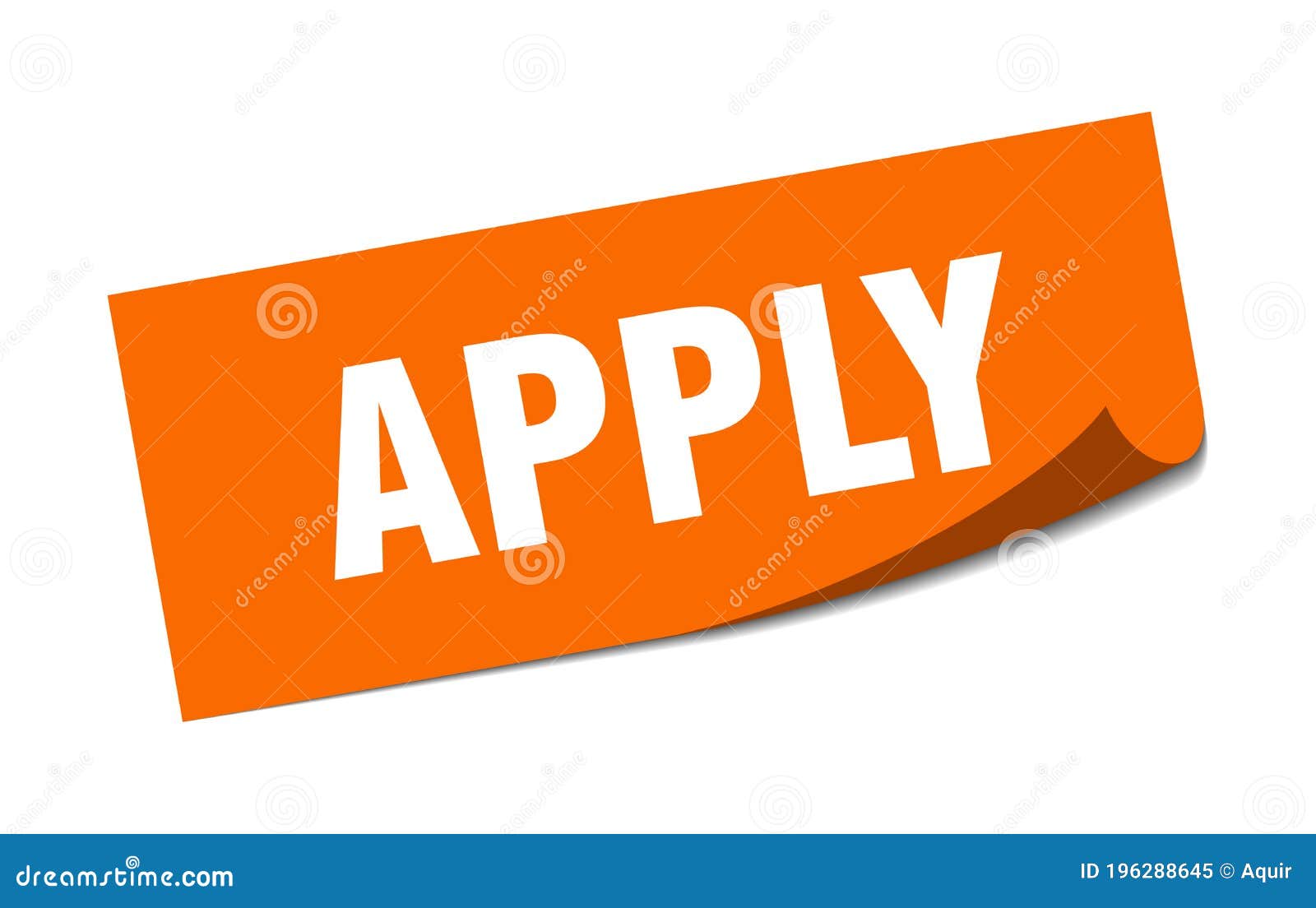 Apply Sticker. Square Isolated Label Sign. Peeler Stock Vector ...