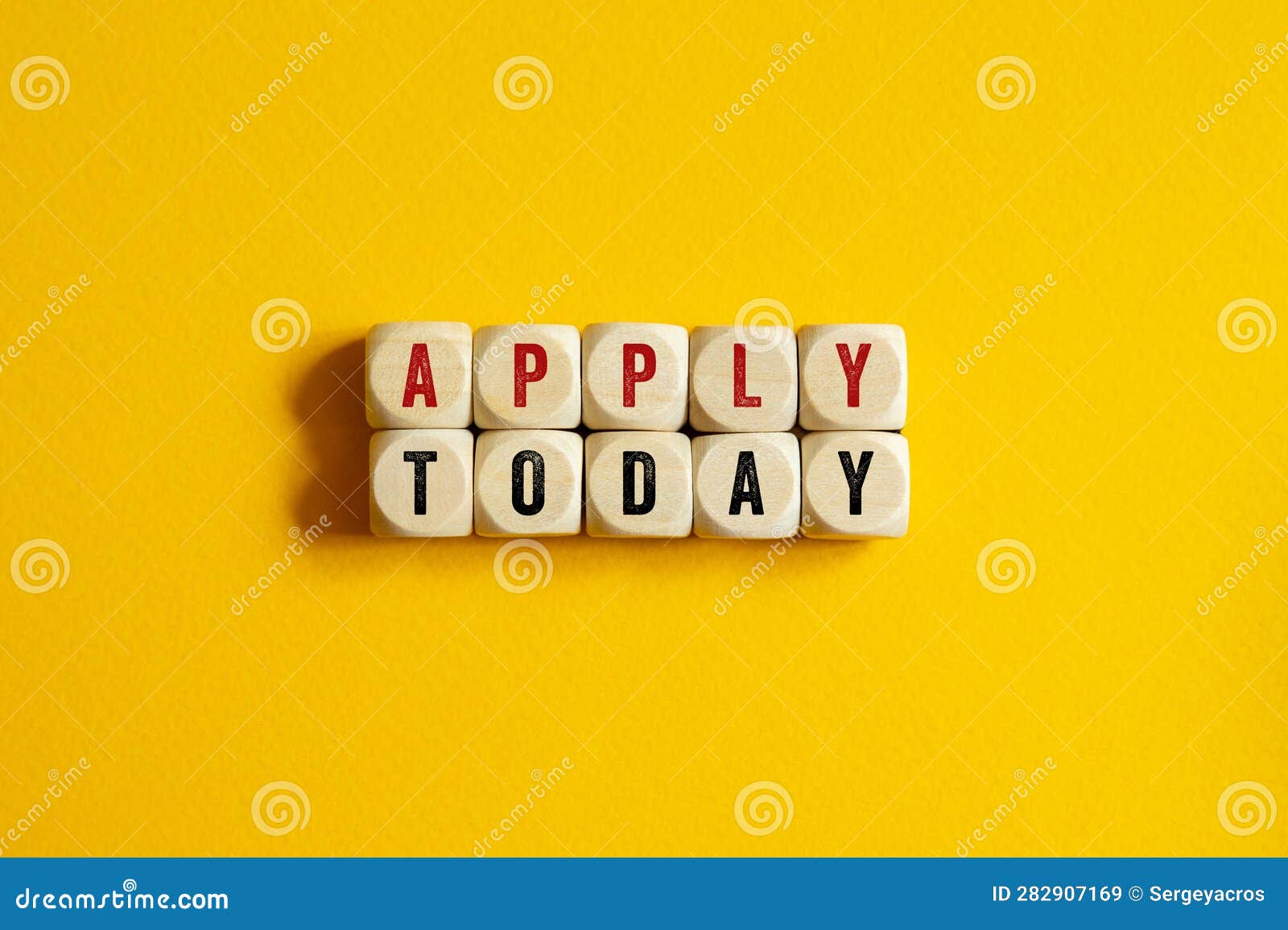 Apply Today - Word Concept on Building Blocks, Text Stock Image - Image ...