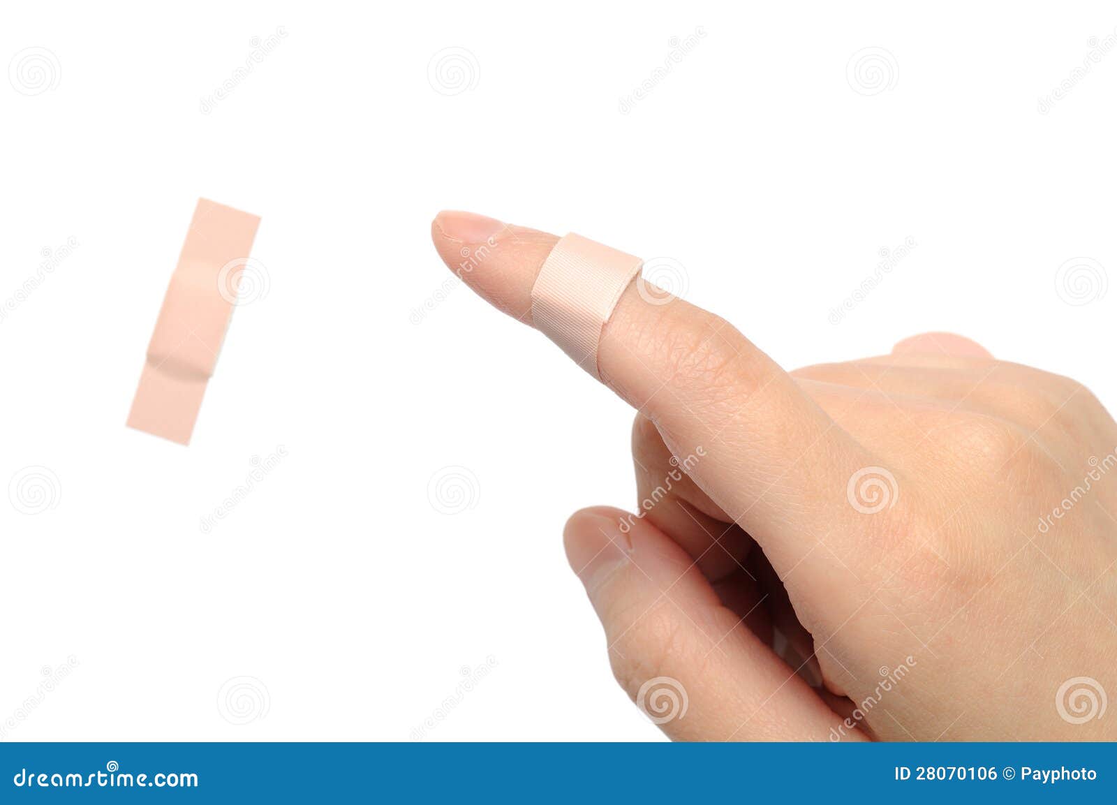 Applying a band-aid stock photo. Image of medical, hurt - 28070106