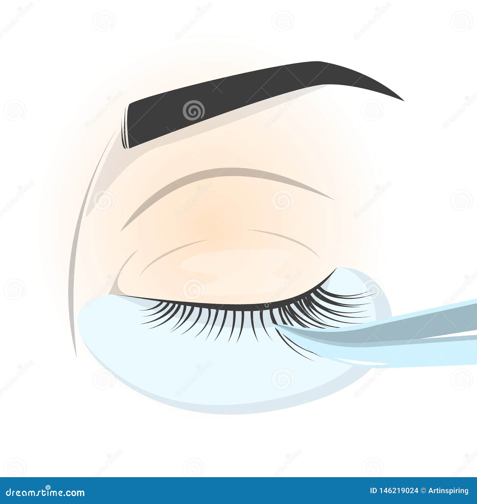 How To Apply False Eyelashes Step By Step Properly. Full Tutorial On ...