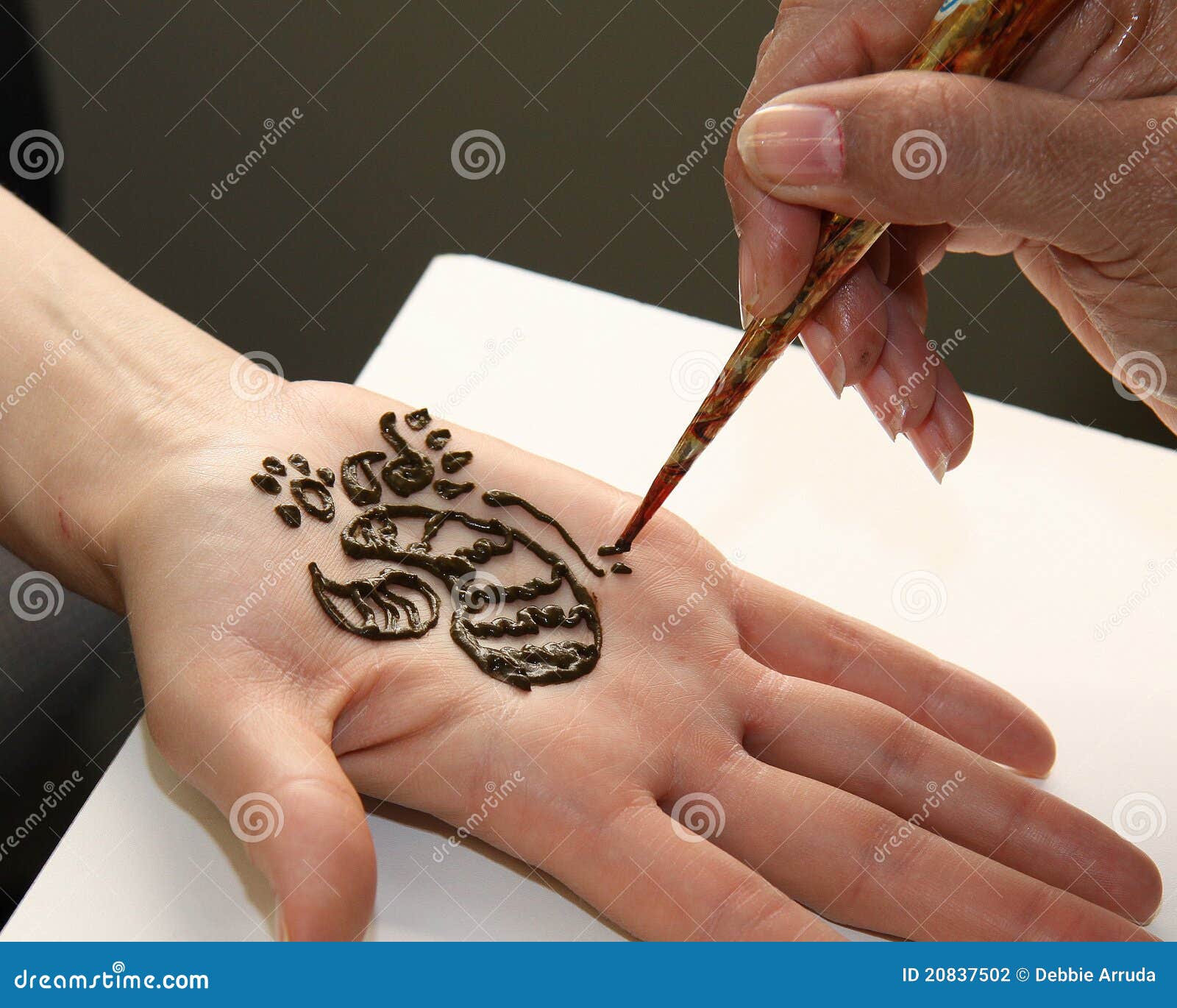 Applying Henna stock photo. Image of adornment, apply - 20837502