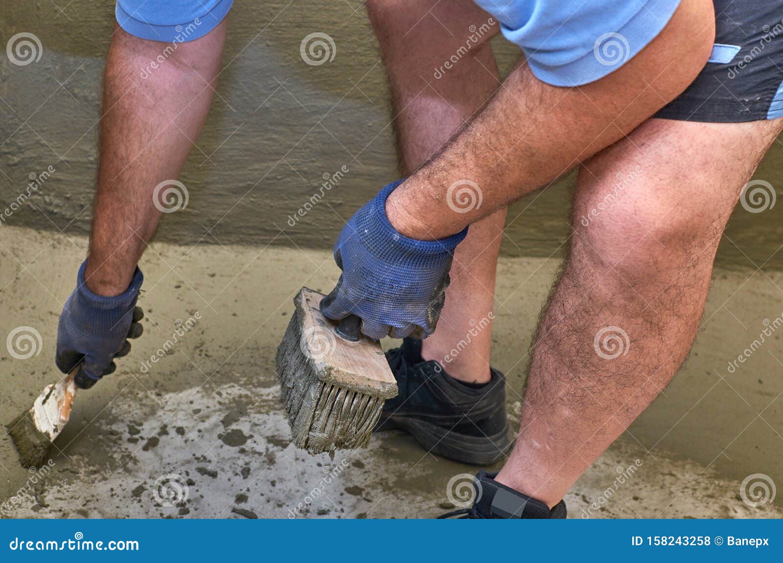 Applying Isolation Material Stock Photo - Image of craftsman, repair ...