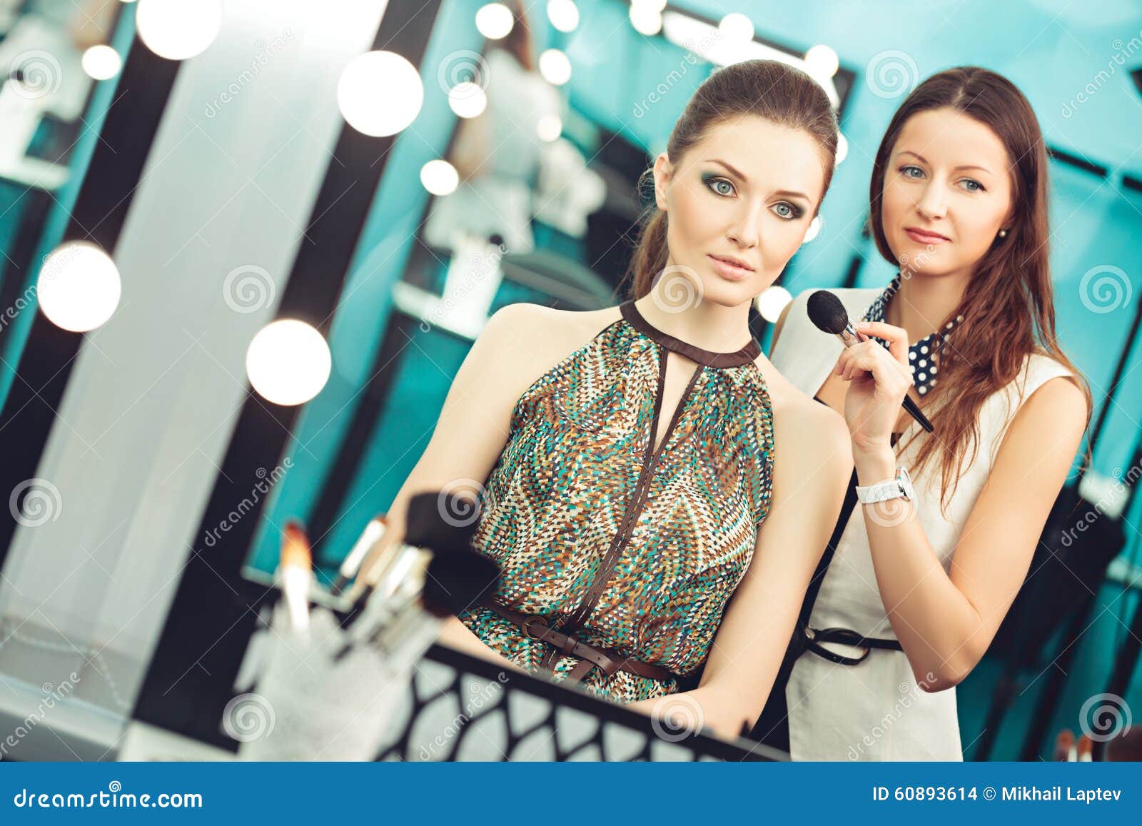 Applying make-up stock photo. Image of healthy, eyelid - 60893614