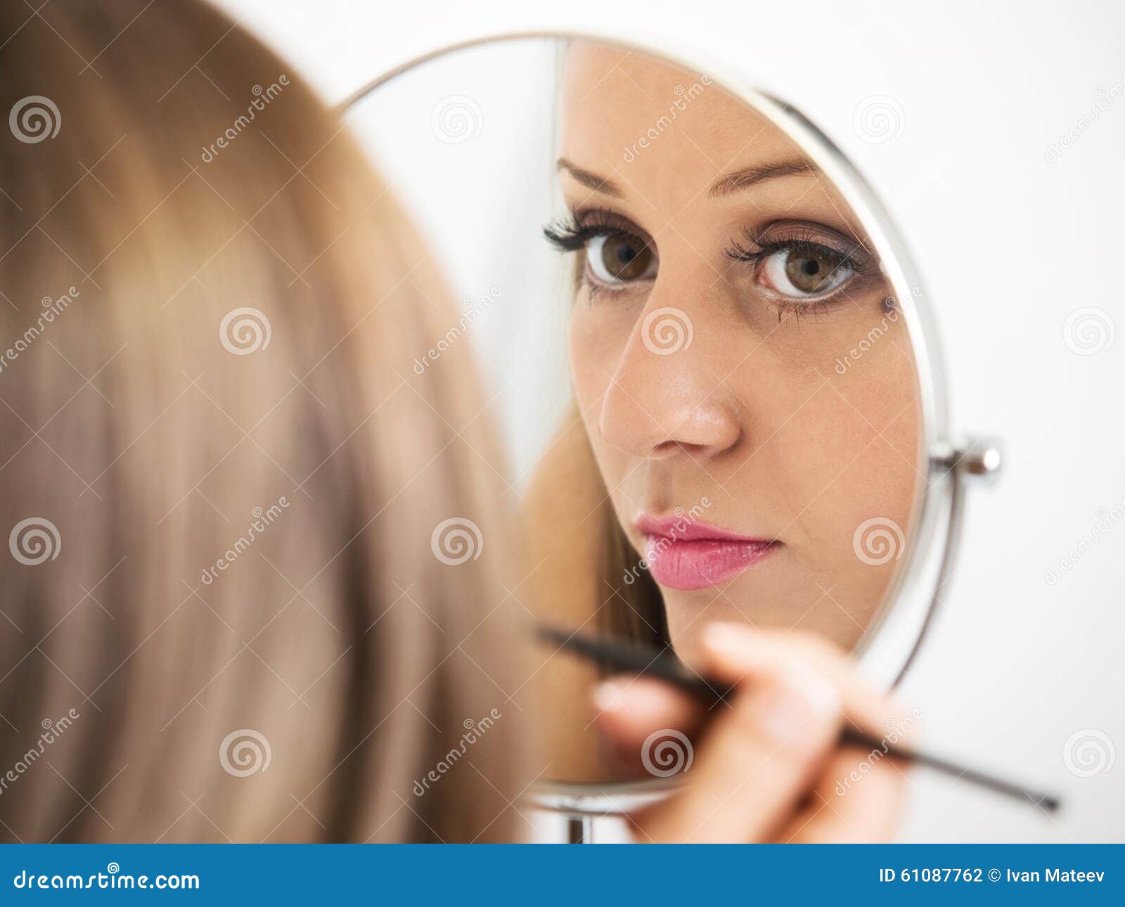 Applying make-up stock photo. Image of woman, beauty - 61087762